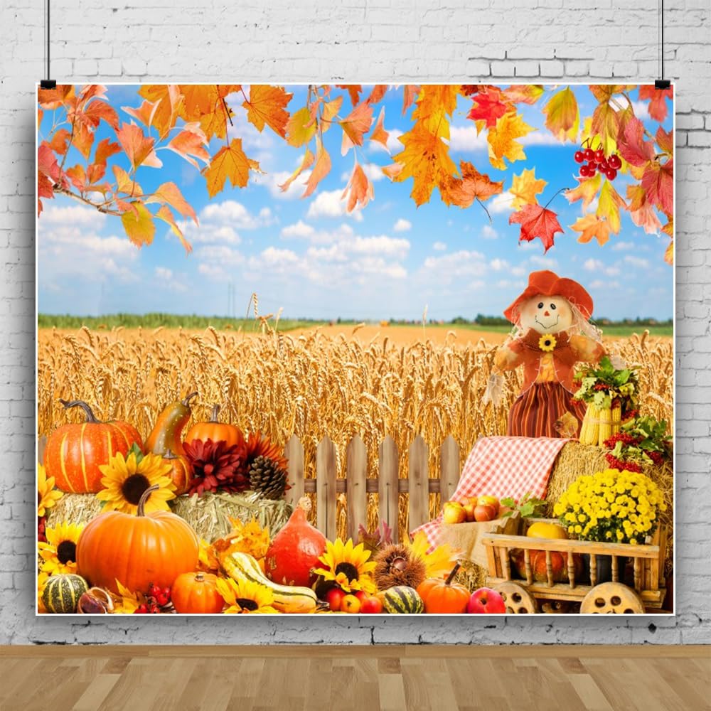 Autumn Scarecrow Wallpaper Desktop Screensaver