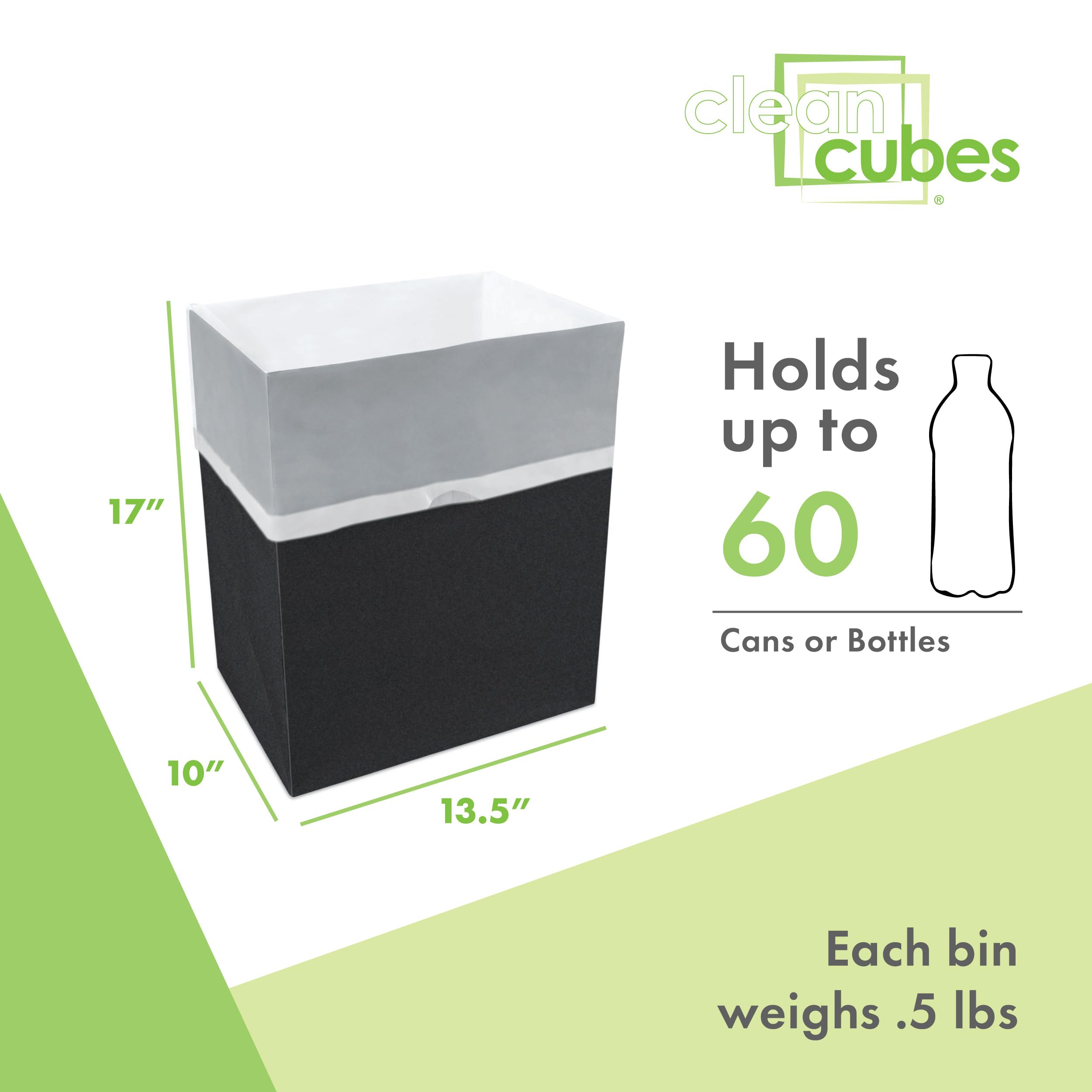 Snapklik.com : Clean Cubes 13 Gallon Trash Cans & Recycle Bins For ...