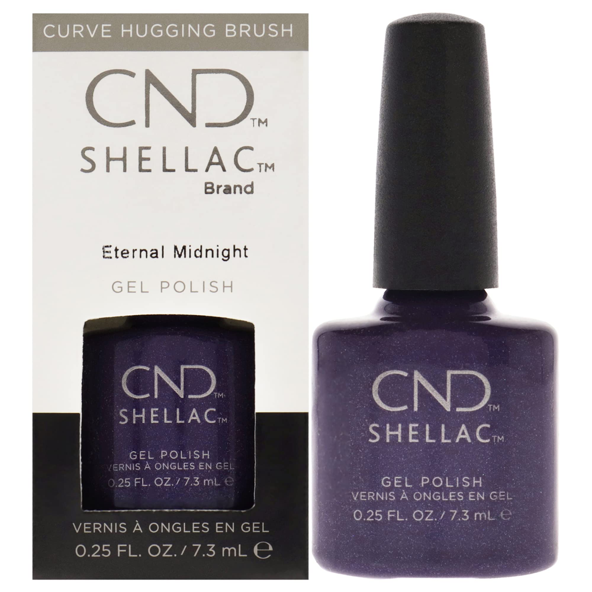 CND Shellac - Eternal Midnight - Nightspell 7.3ml/0.25 fl oz : Amazon ...