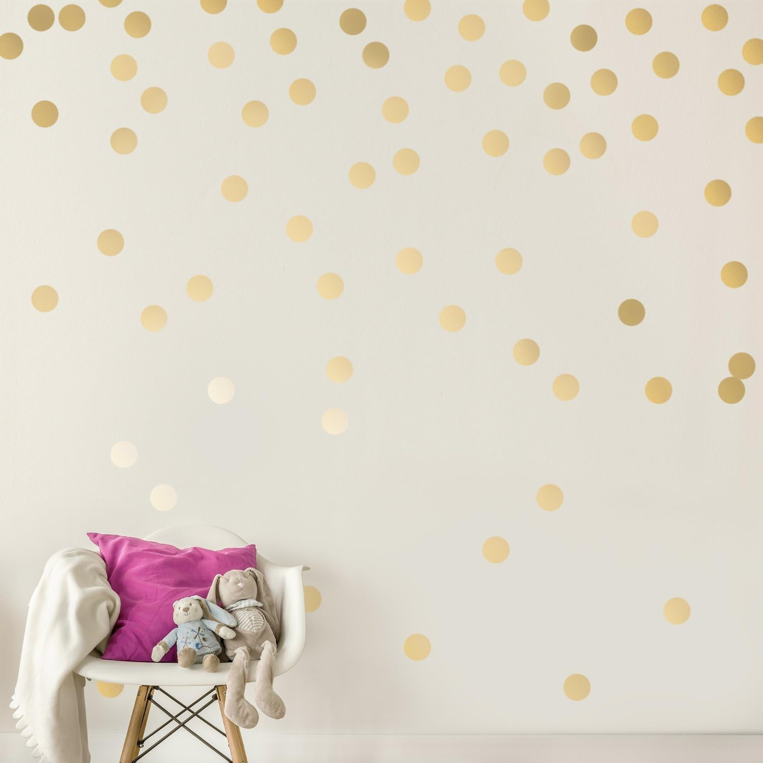 Amazon.com: Easy Peel + Stick Gold Wall Decal Dots - 2 Inch (200 Decals ...