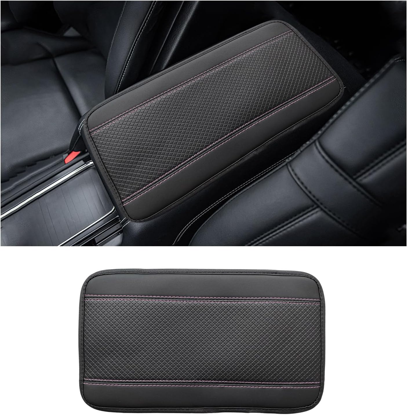 Amazon.com: Dickno Car Center Console Pad, Waterproof Leather Auto ...