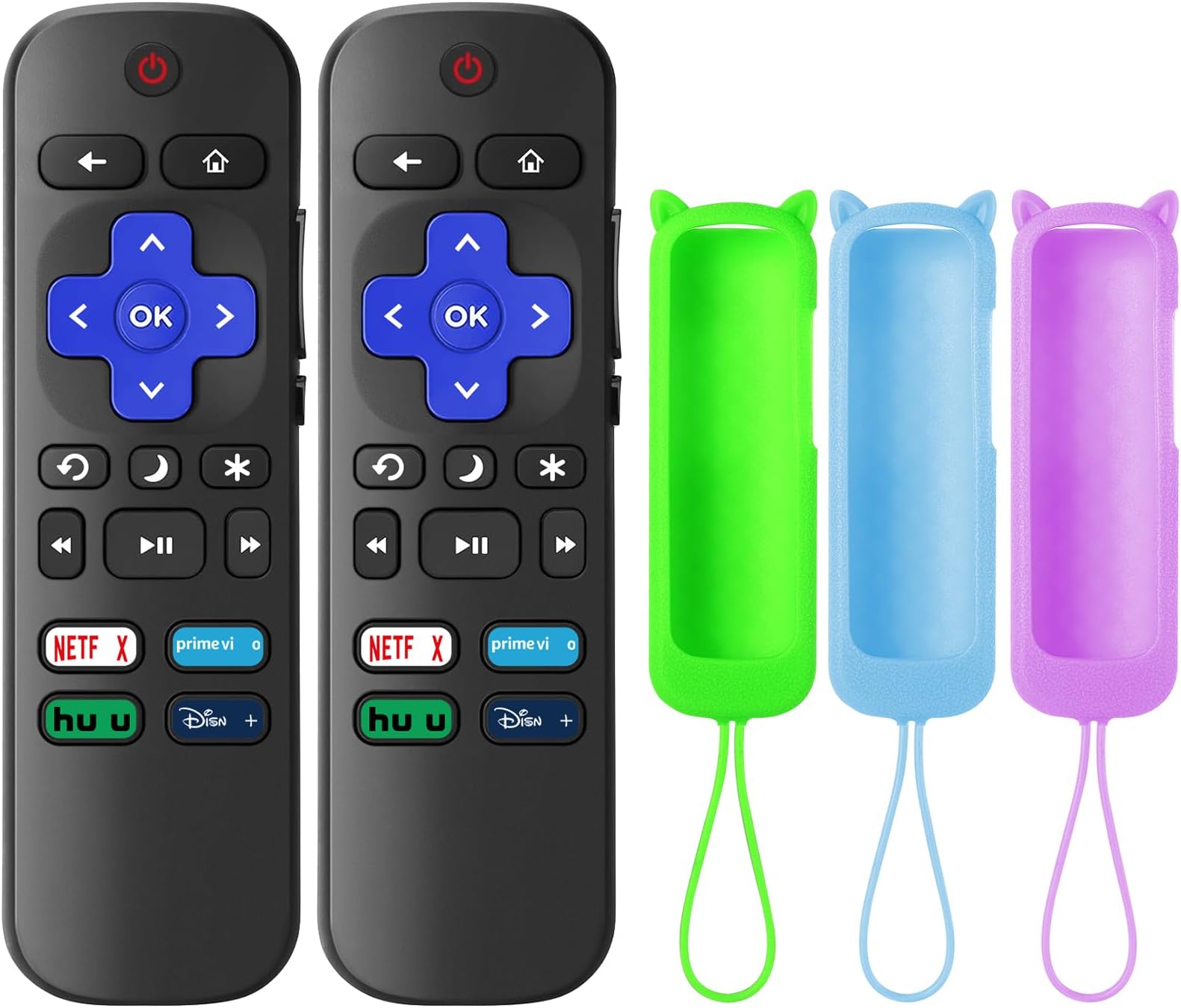 Amazon.com: 3 Pack Soft Silicone Case with 2 Pack Replacement Remote ...
