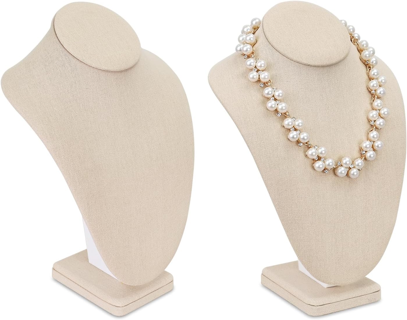 Amazon.com: MOOCA 2 Pcs Necklace Chain Jewelry Bust Display Holder ...