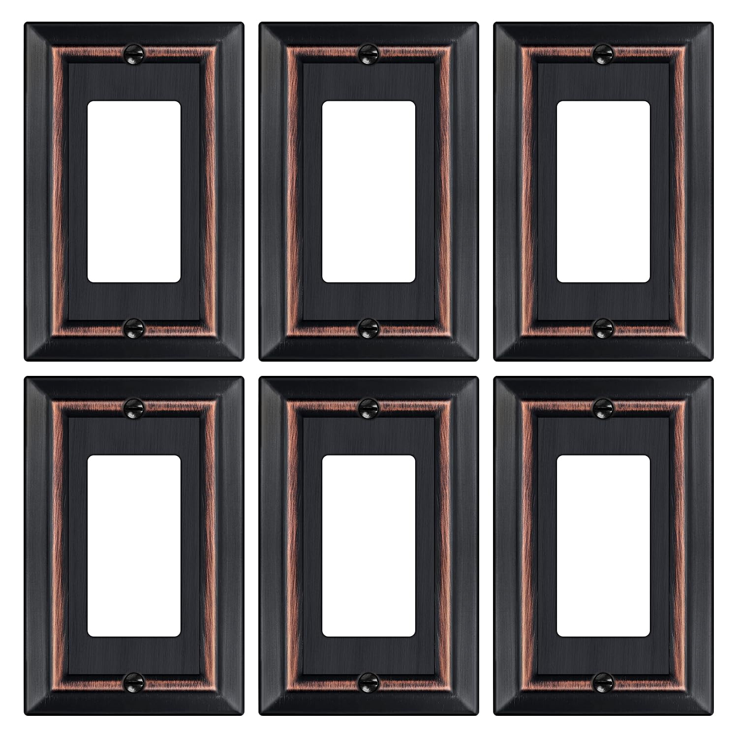 Dyekou Metal Wall Plate for Electrical Outlets, Decorative Aged Bronze ...