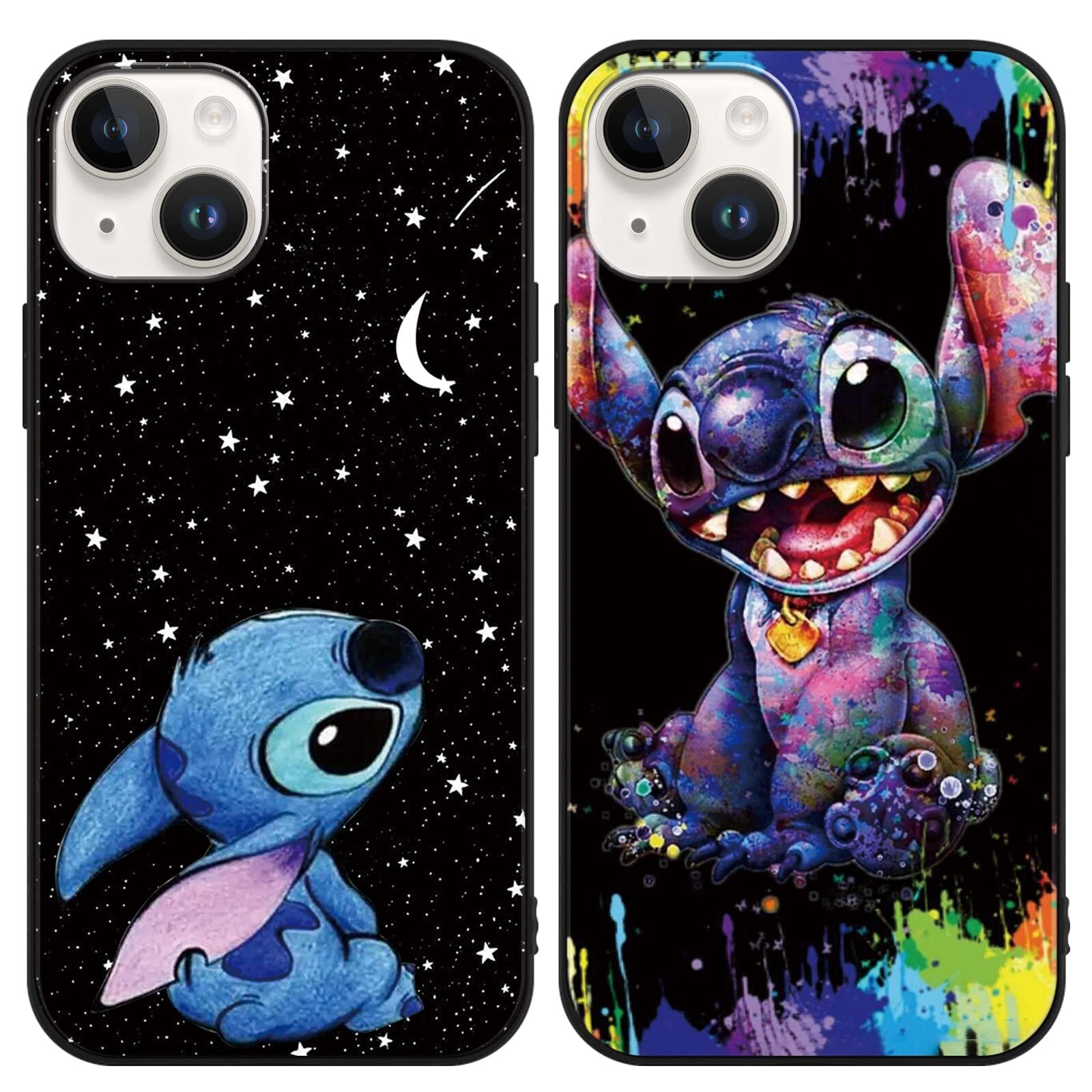 [Pack of 2] Stitch Mobile Phone Case for Apple iPhone 14 Case 6.1 ...