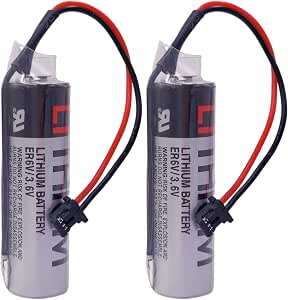 Amazon.com: DCYNXC 2-Pieces ER6V 3.6V ER6VC119A / ER6VC119B PLC Battery ...