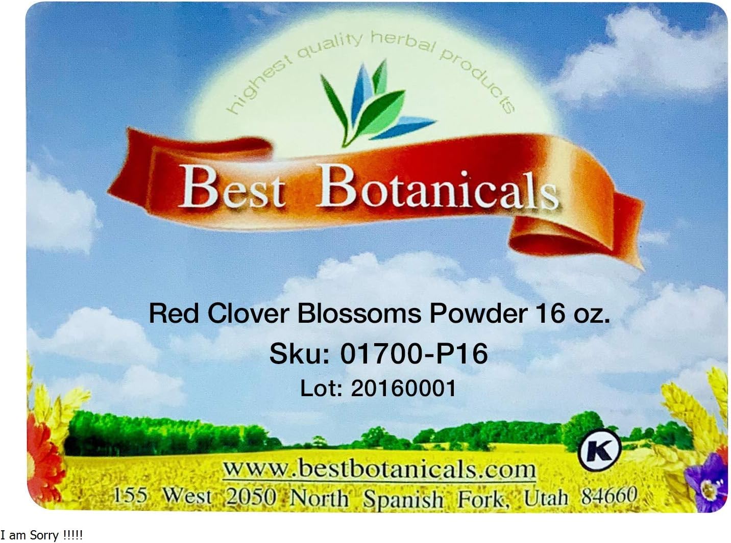 Best Botanicals - Red Clover Blossoms Powder 16 oz. - Vitaminer Shop