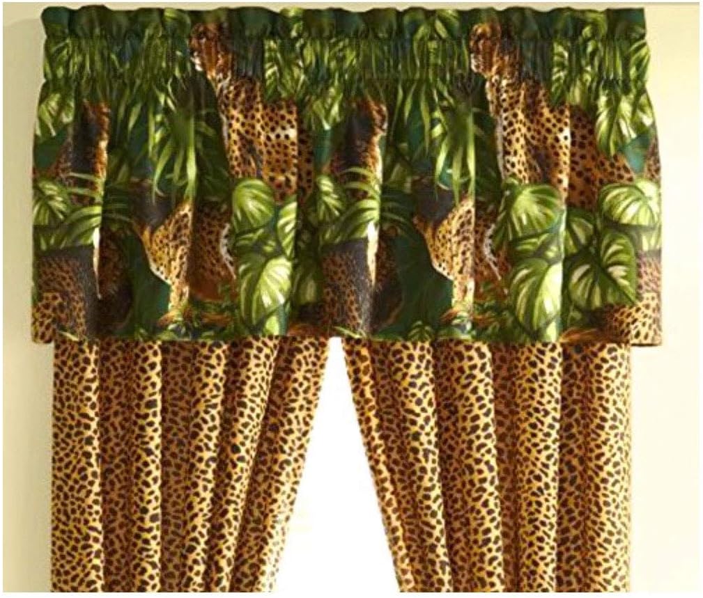 Amazon.com: Safari CHEETAH LEOPARD CATS (Unlined) VALANCE (ONLY) 20"L x ...