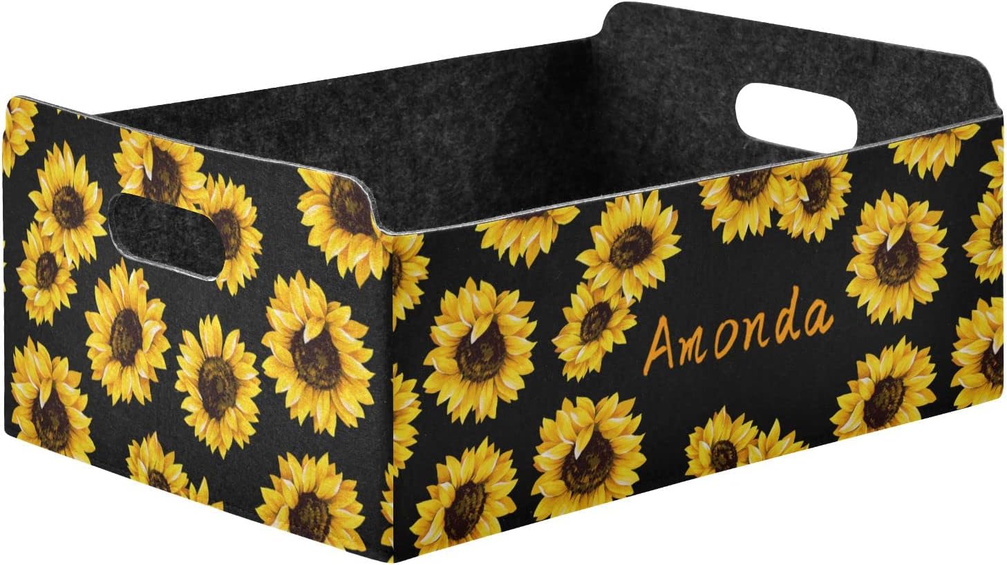 Amazon.com - CaTaKu Personalized Storage Basket Custom Rectangular ...
