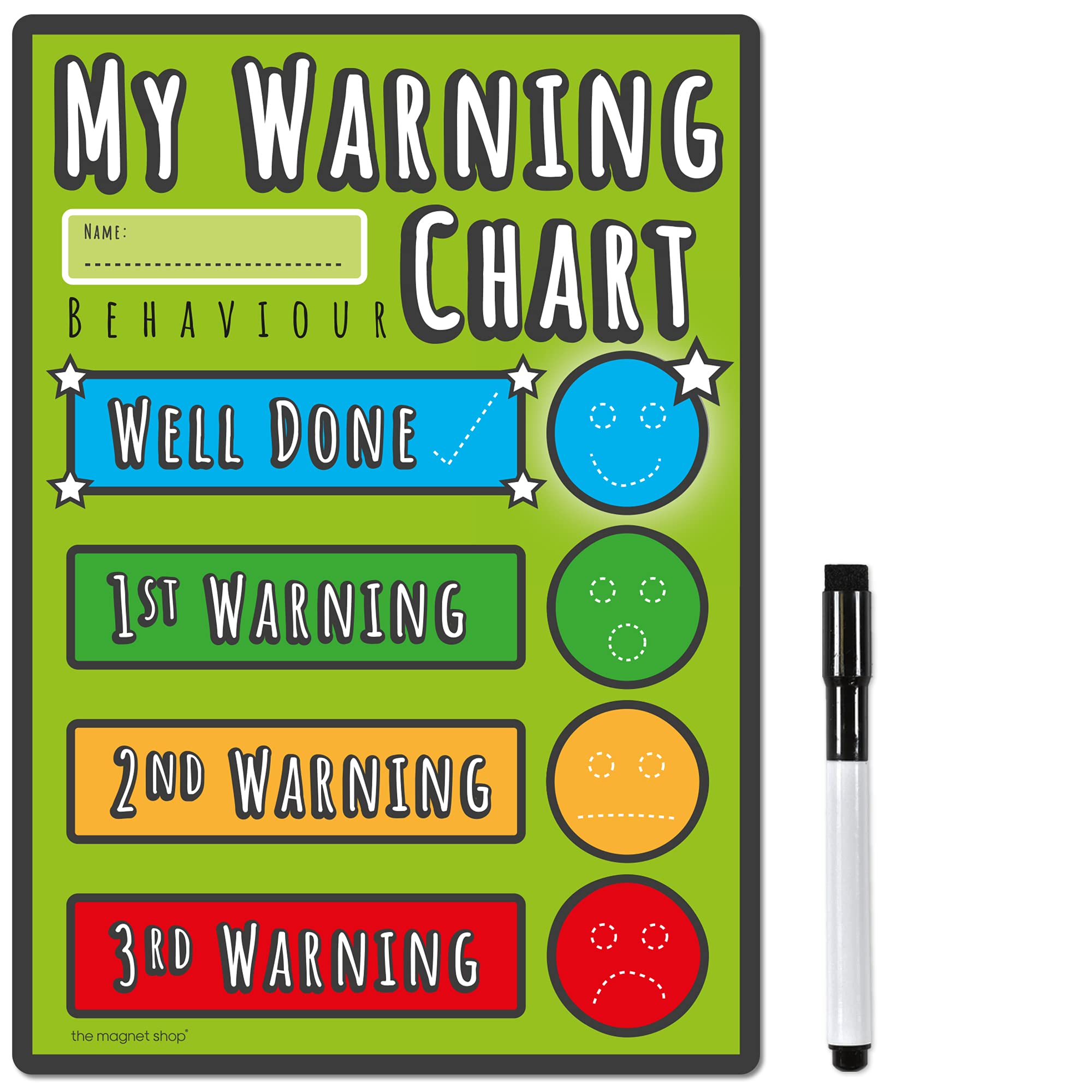 Buy TMS Behaviour Warning Chart and Reward Chart for Children - Dry ...