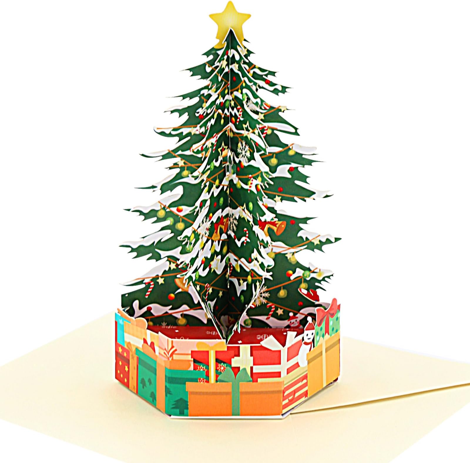 Kesote Pop Up Christmas Cards With Envelope 3d Xmas Greeting Card Unique Holiday