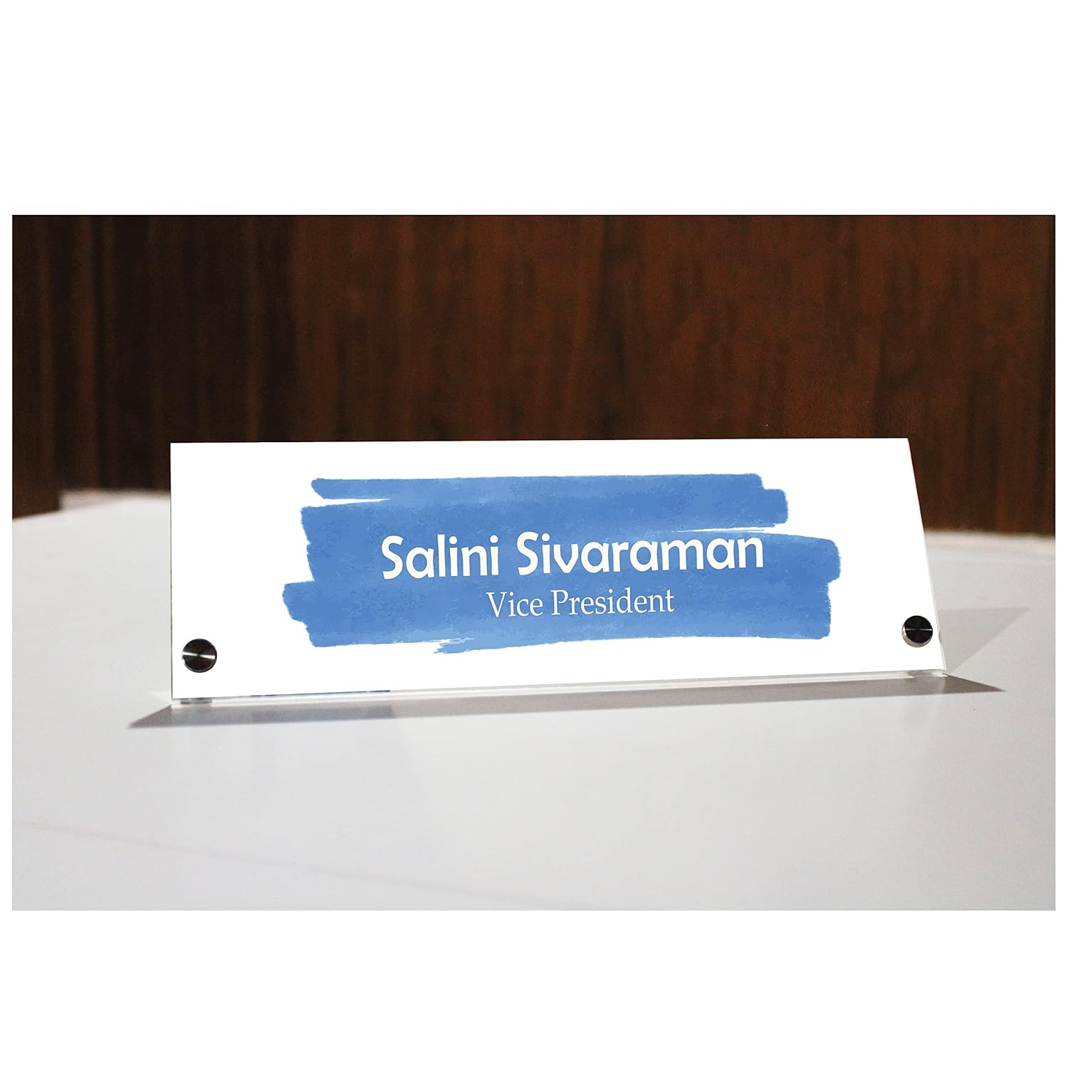 Customized Name Plate For Office Table Desk (L X H 30 X 10 CMS ...