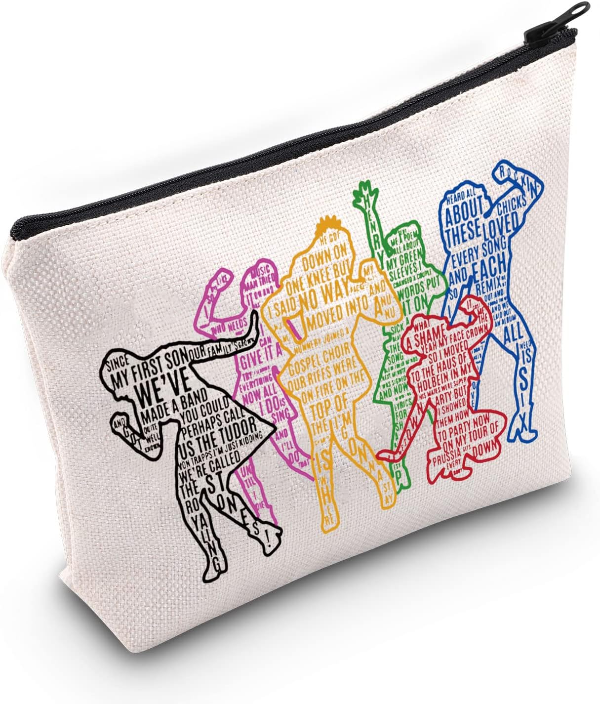 Amazon.com: BLUPARK Six Musical Inspired Gift - Queens Makeup Bag ...