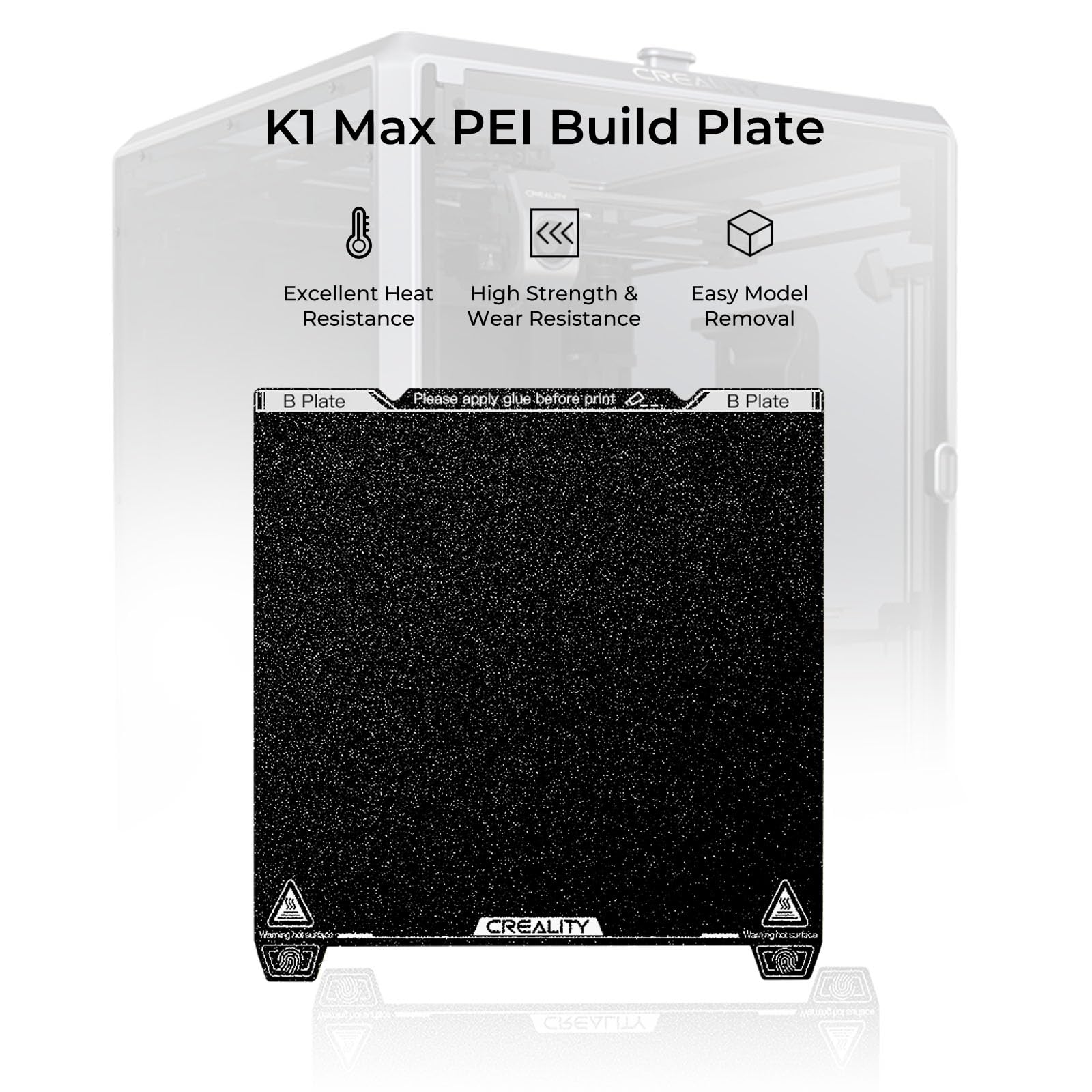 Snapklik.com : Creality K1 Max Build Plate Kit 315 310mm, 3D Printer ...