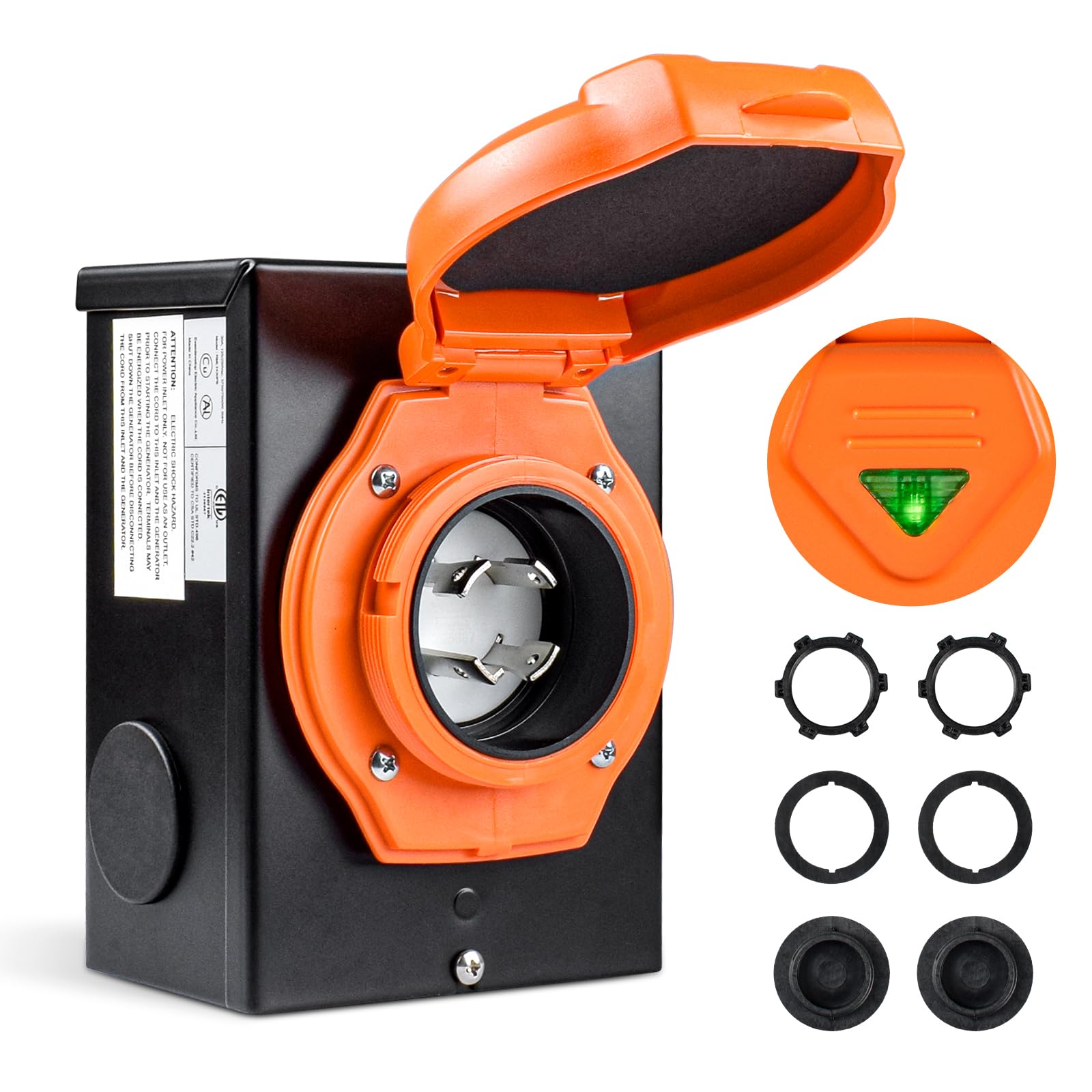 Snapklik.com : Sulythw 2024 Upgraded 30 AMP Generator Power Inlet Box ...