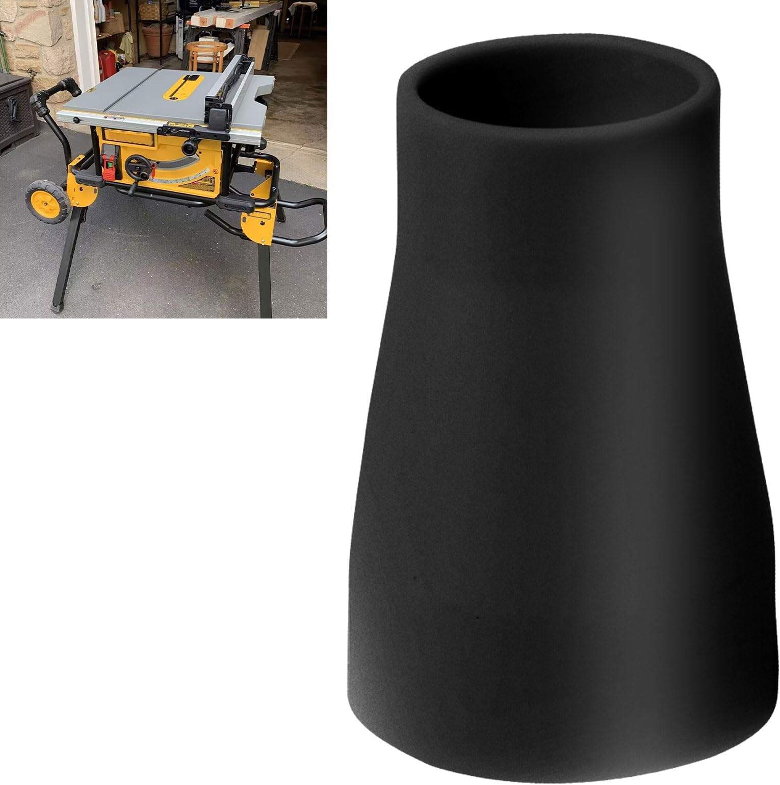 Table Saw Vacuum Adapter 2 1/2" Outlet Dust Collection Adapter for ...