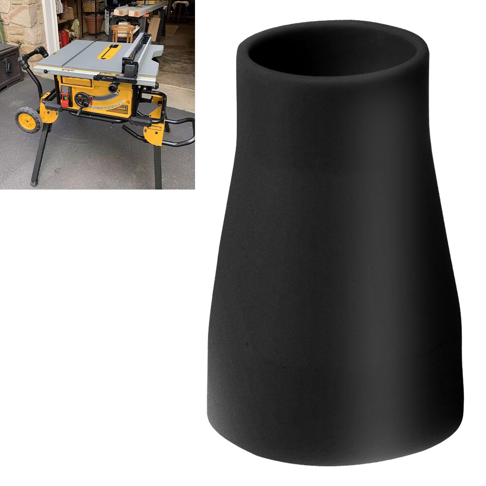 Table Saw Vacuum Adapter 2 1/2" Outlet Dust Collection Adapter for ...