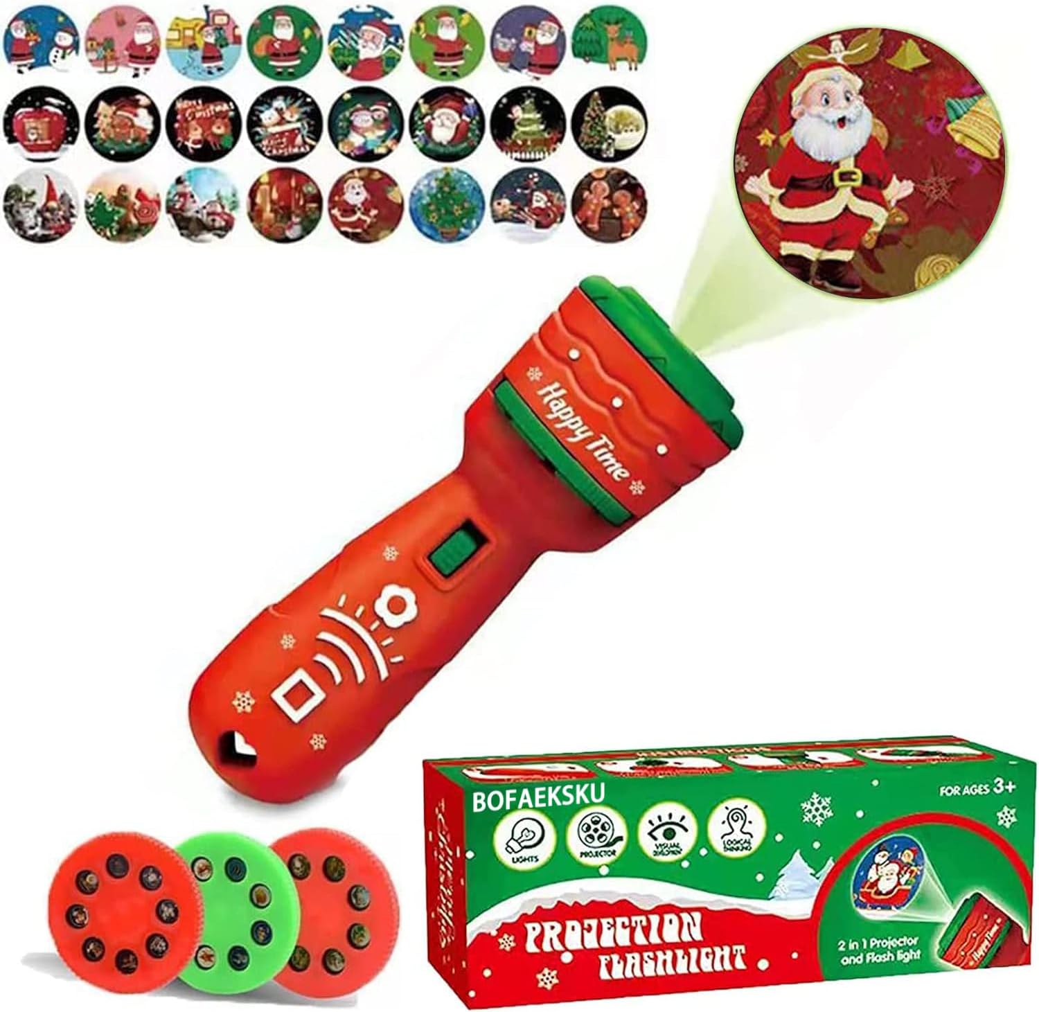 Amazon.com: Christmas Projector, Children's Flashlight Projector ...