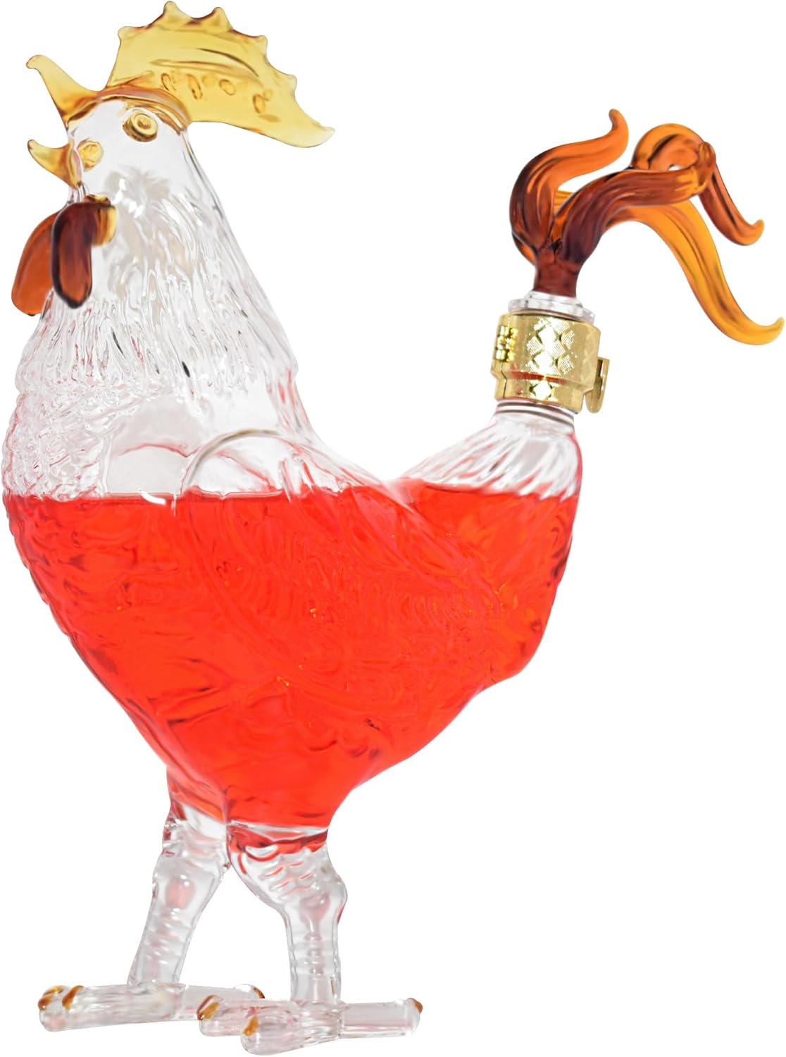 Amazon.com | NF 1000ML Rooster Whiskey Decanter Zodiac Animal Wine ...