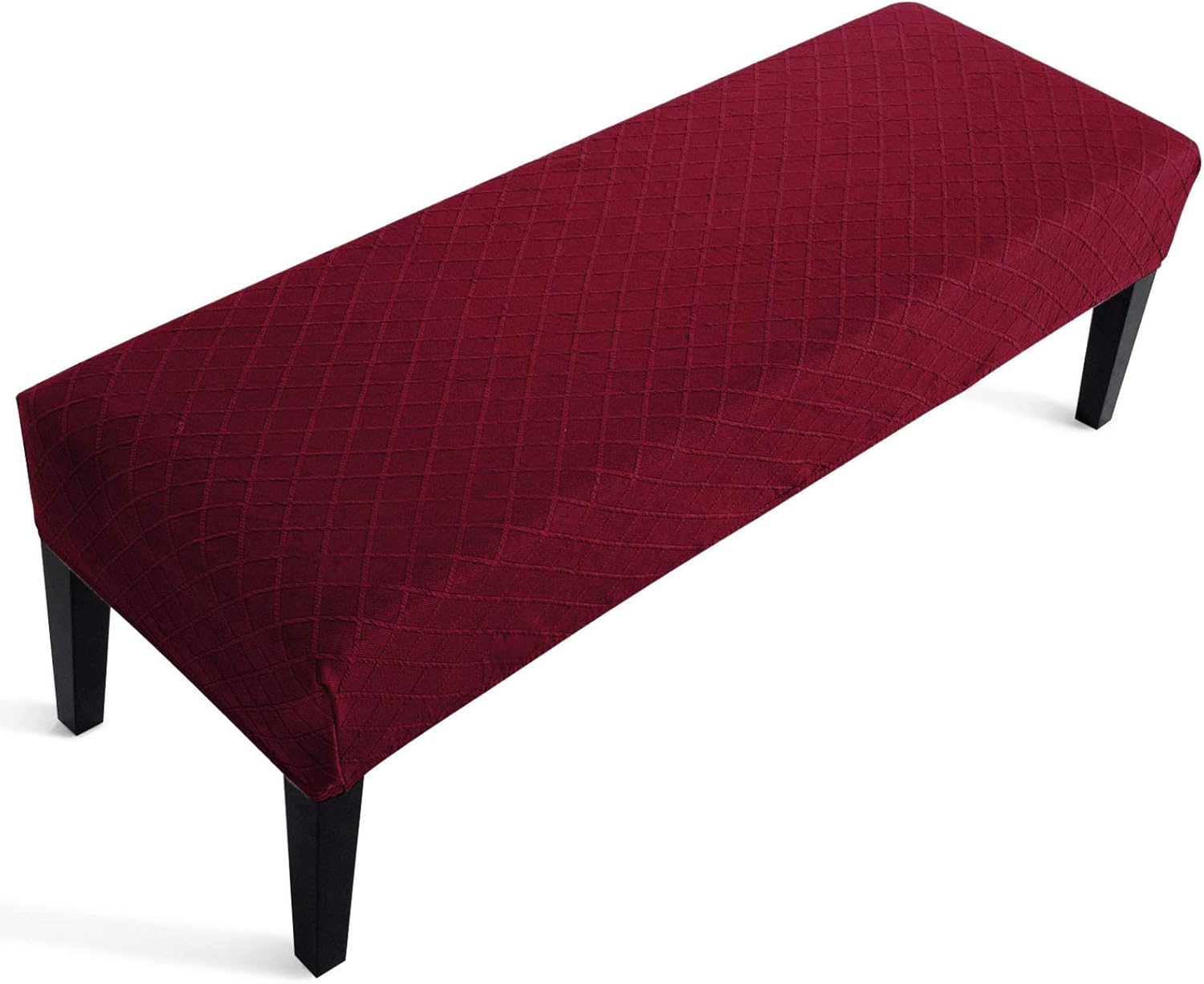 Amazon.com: Fuloon Stretch Jacquard Dining Bench Cover - Anti-Dust ...