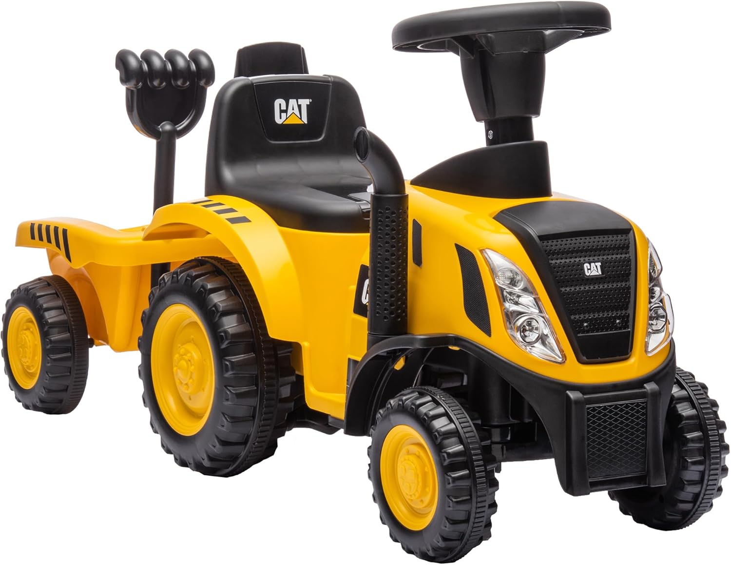 Qaba Tracteur autoporté Caterpillar sous licence Caterpillar pour ...