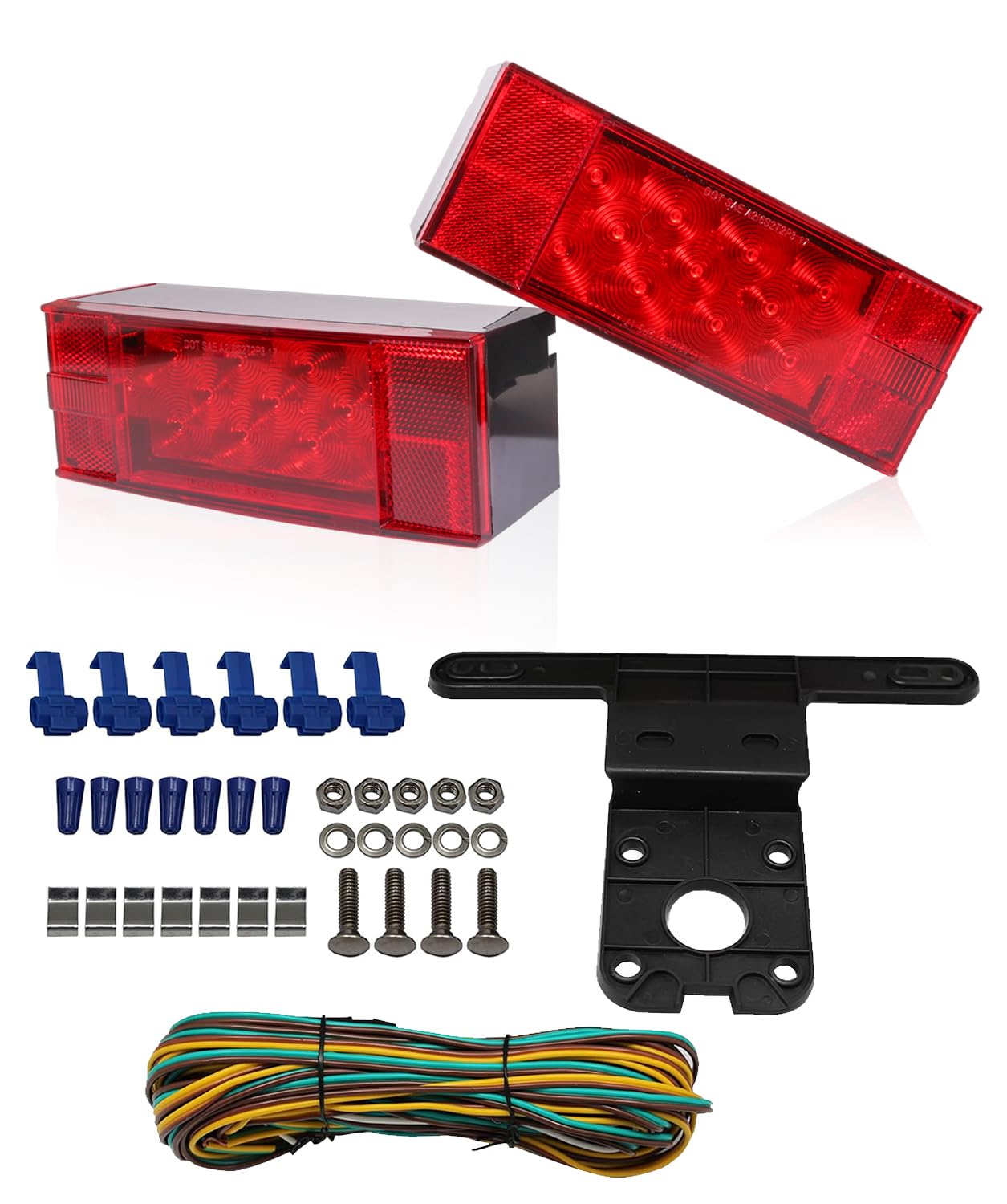 Snapklik.com : 70468 Trailer Light Kit - 12V All LED, Rectangular Left ...