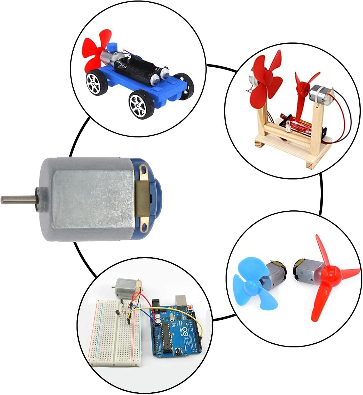 eMagTech 10PCS DC 3V 16500 RPM Mini Electric Motor High Speed DC Motor ...