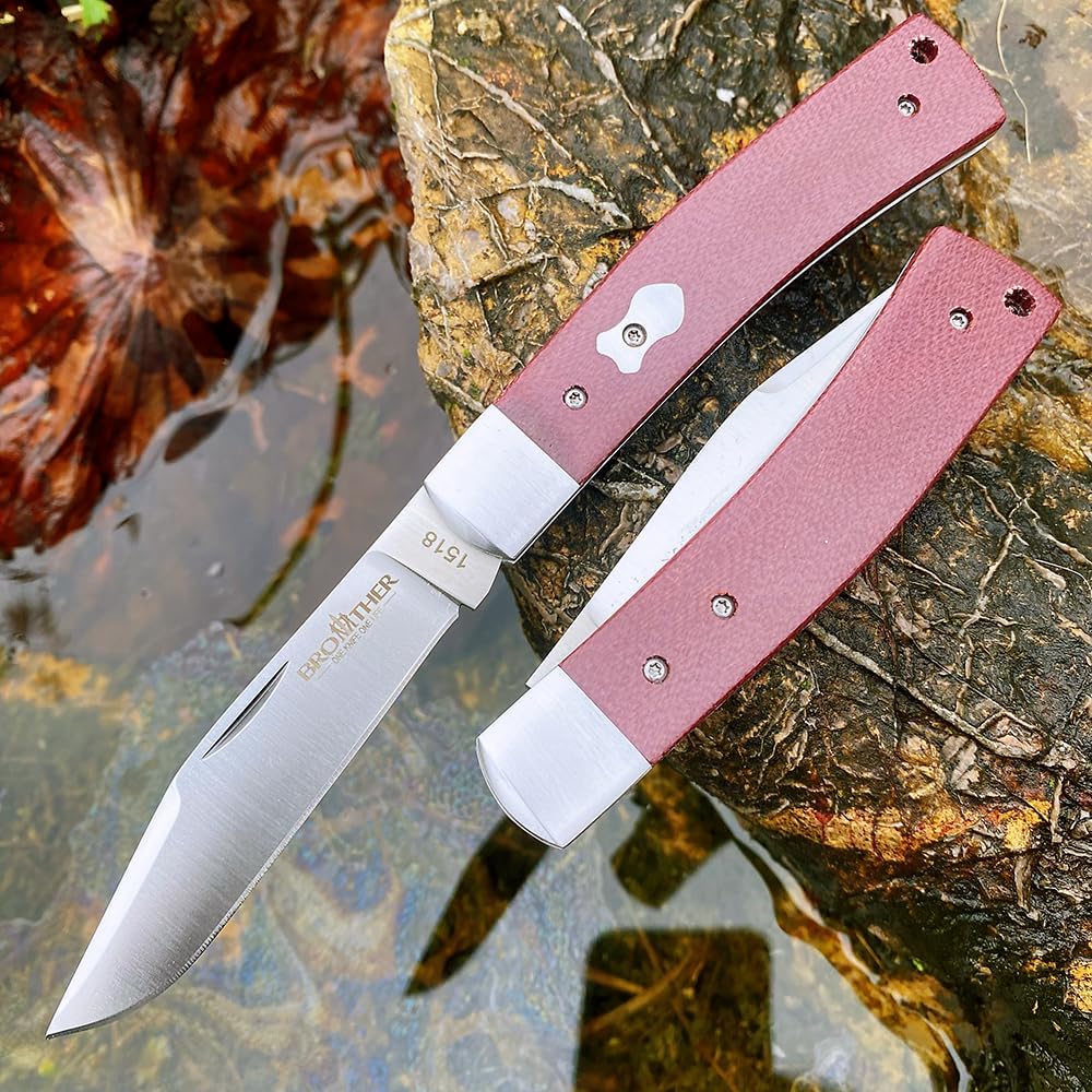 Amazon.com : Watchman Brother1518 Slip Joint Knife Bone Grips Micarta ...