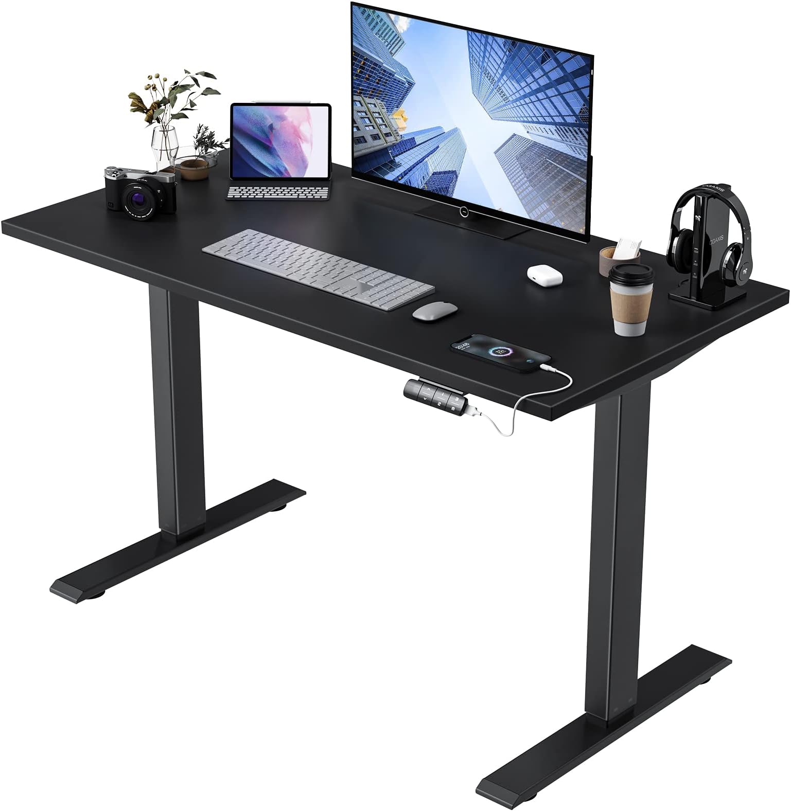 Amazon.com: SMUG Standing Desk, Adjustable Height Electric Sit Stand Up ...