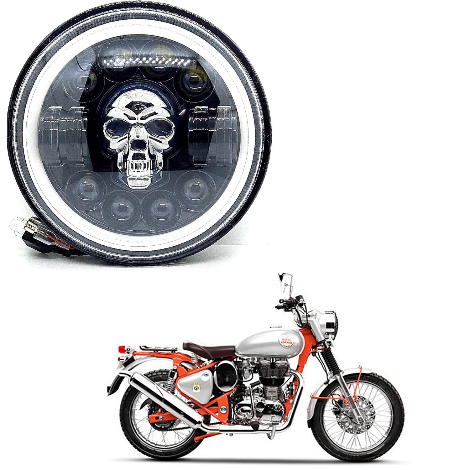 Ascension Bullet Ring Light 7 Inch Headlight Dual Color Drl ...