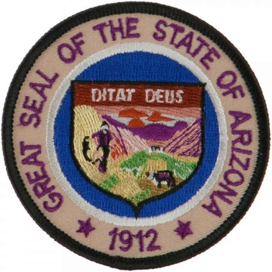 Amazon.com: Arizona State Seal Patch Round 3" Diameter, Embroidered ...