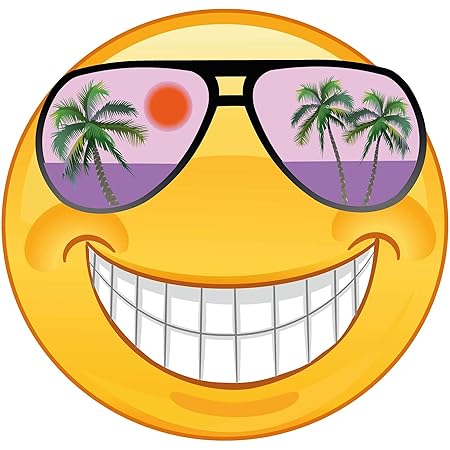 easydruck24de 1 Aufkleber Smiley Mittelfinger I kfz_006 I 9 cm Ø I ...