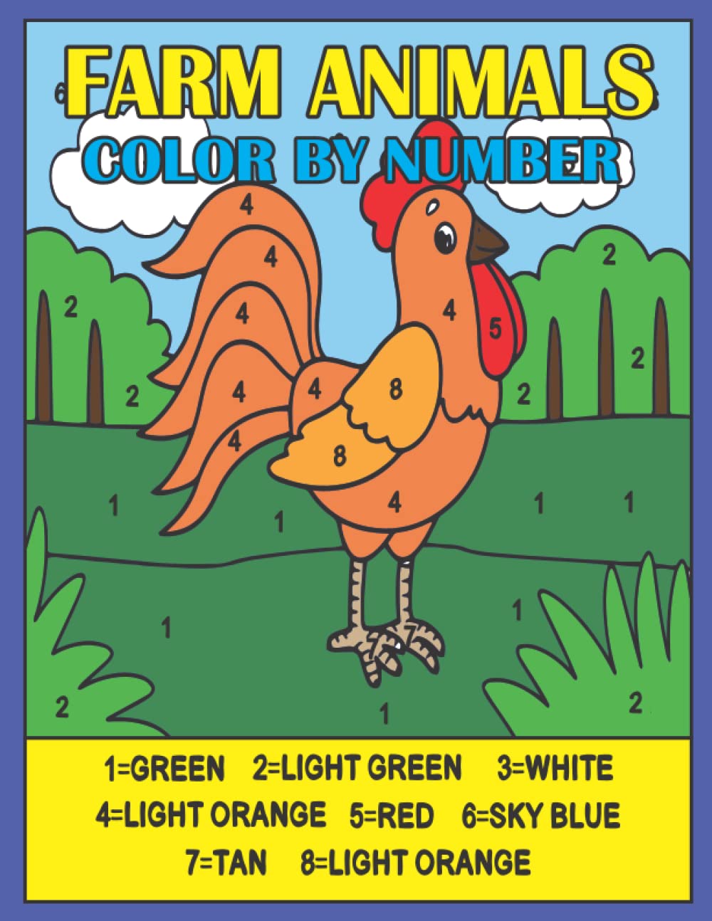 Farm Animals Color By Number Farm Animals Color By Numbers | Desertcart ...