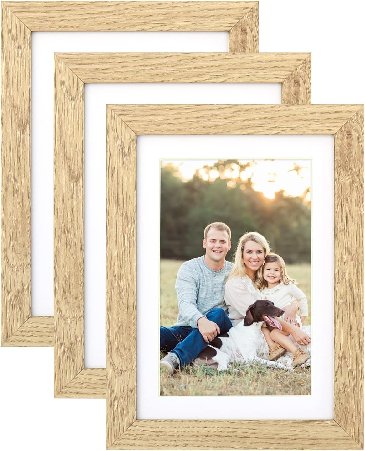 Impressions Photo Frame Oak Effect 5" x 7" : Amazon.co.uk: Home & Kitchen