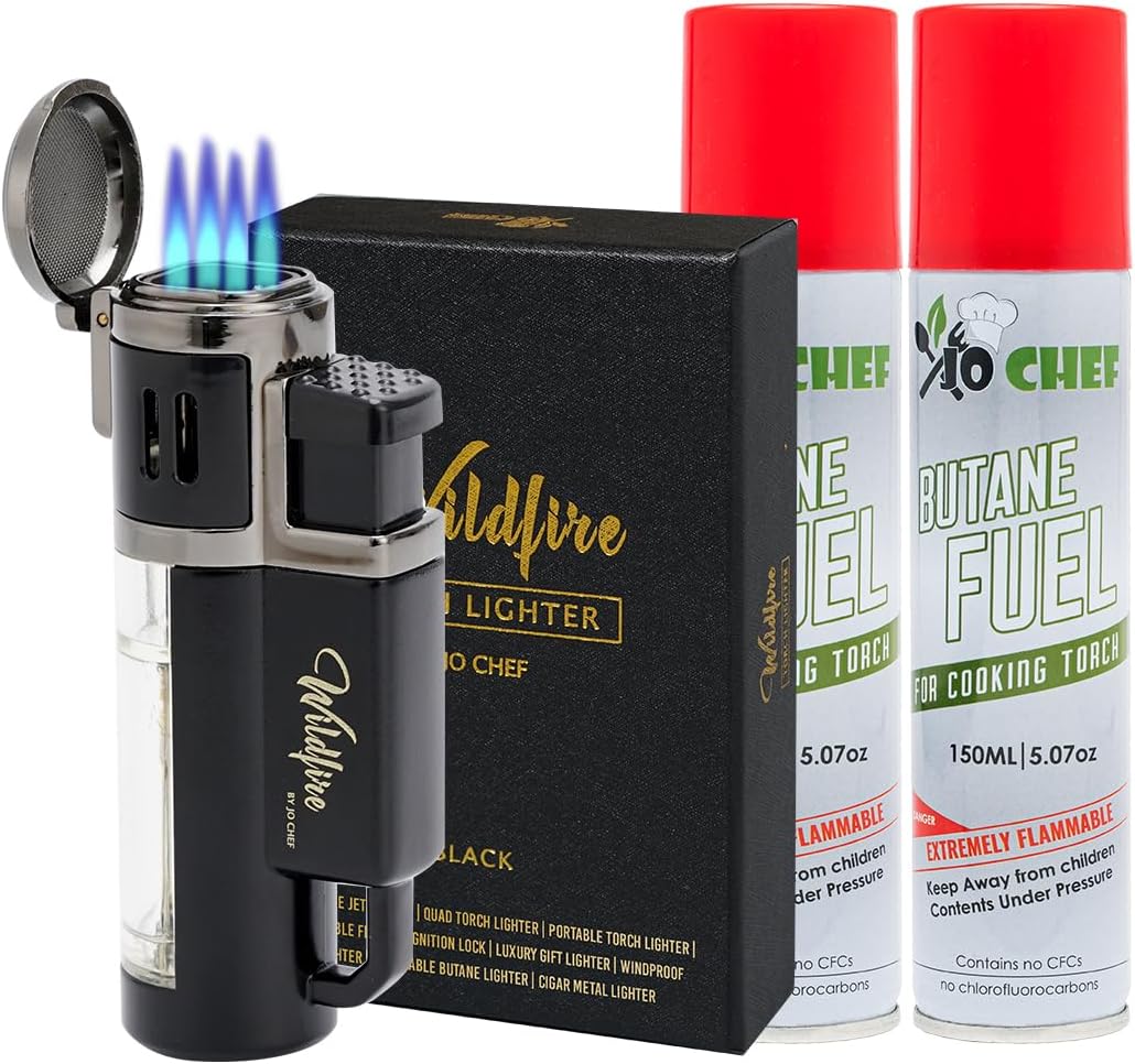 Amazon.com: Vertigo Vertigo Hawk Triple Jet Flame Lighter (Red ...