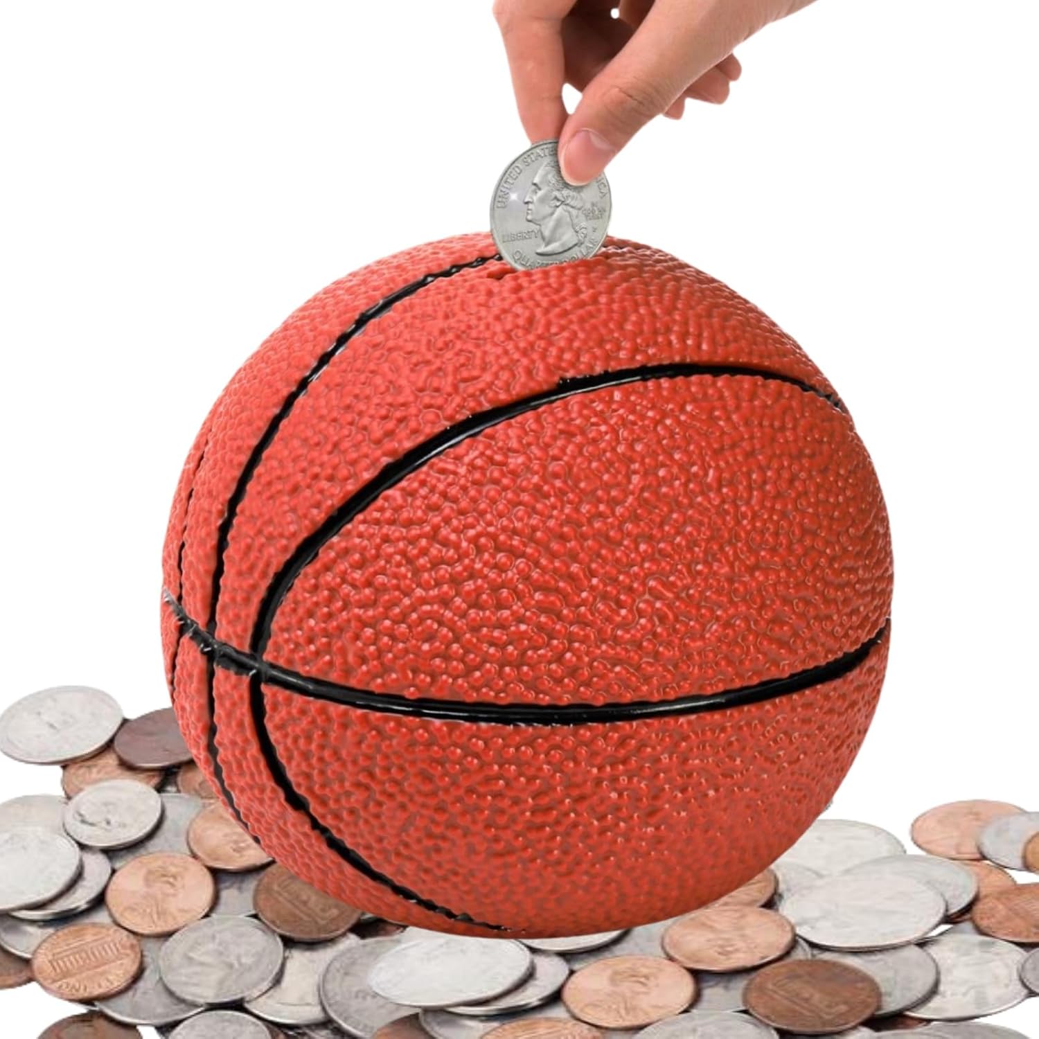 Amazon.com: Tlence Basketball Piggy Bank, 7.5" Large Shatterproof ...