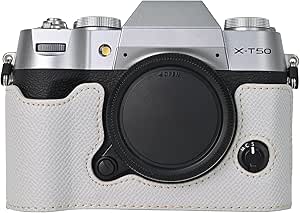 Amazon.com : VOVMOEYA Camera Case for FUJIFILM X-T50 Mirrorless Digital Camera,Fuji XT50 Half ...