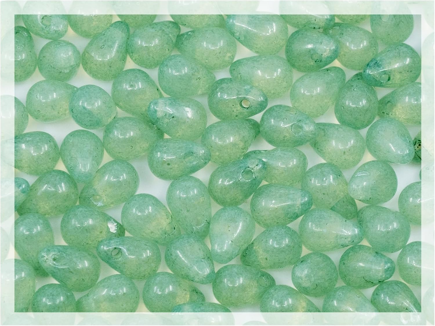Amazon.com: Czech 100-Piece Glass Beads, Small 4x6mm, Teardrop Semi ...