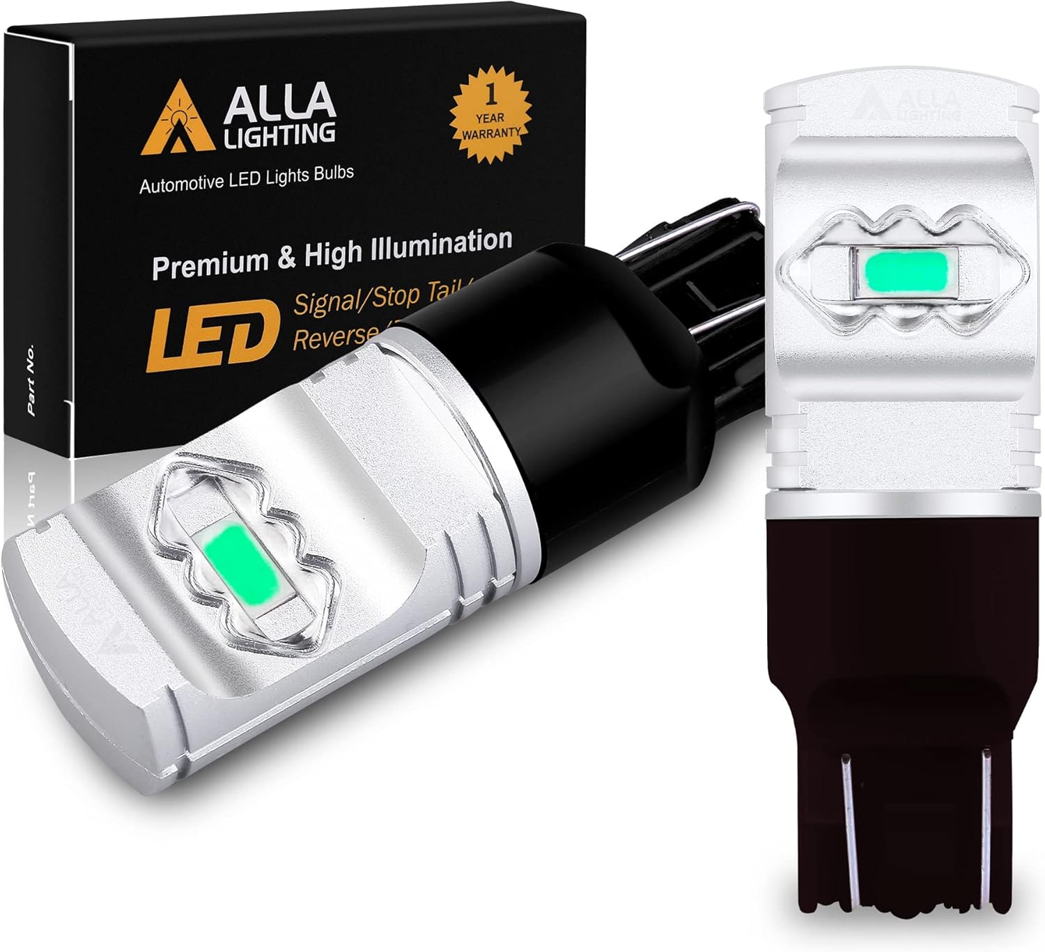 Amazon.com: Alla Lighting 3800lm T20 7440 7443 Ice Blue LED Bulbs ...