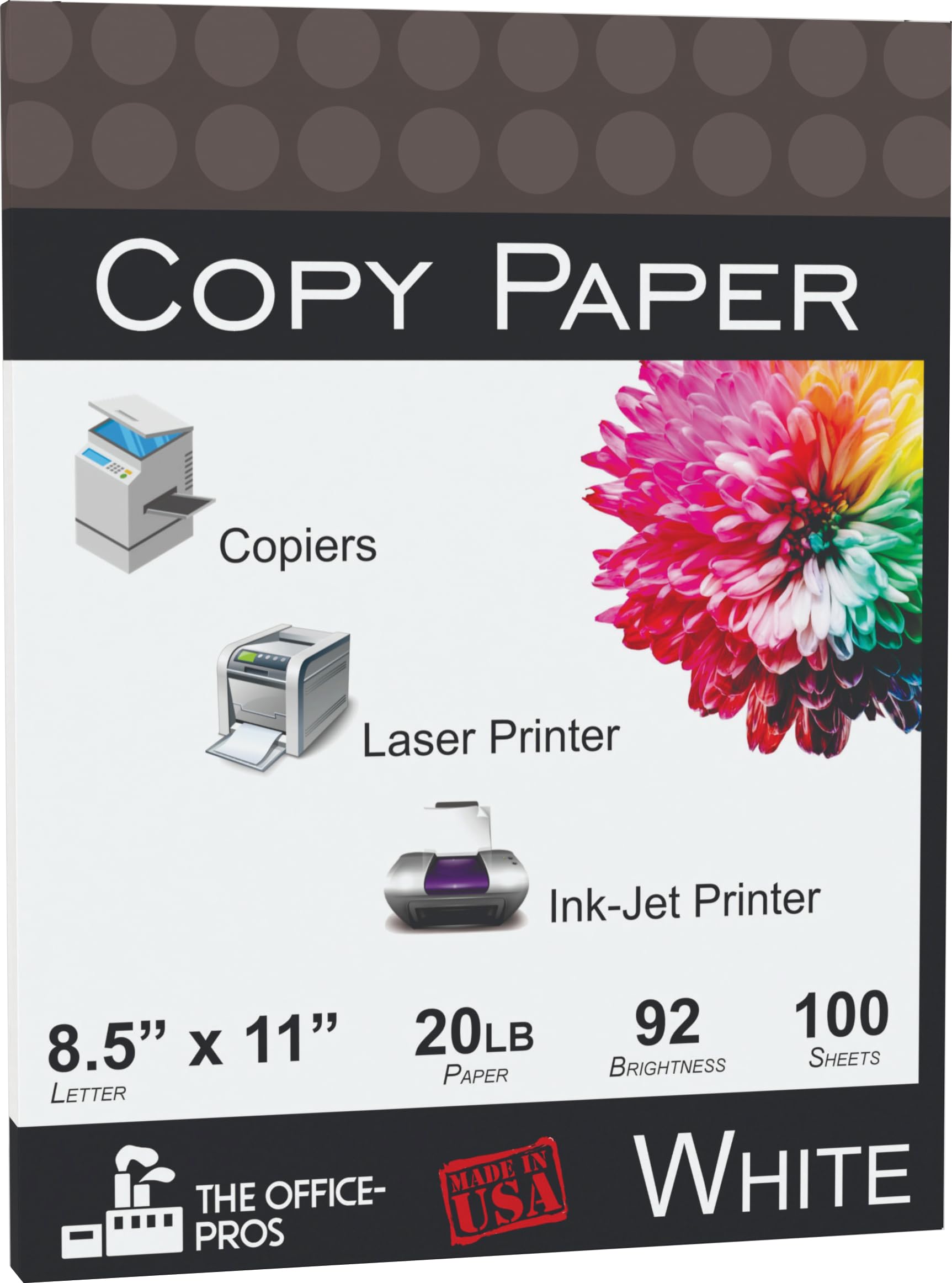 Amazon.com : Copy Paper, 100 Sheets, Printer Paper, Multi Purpose Copy ...