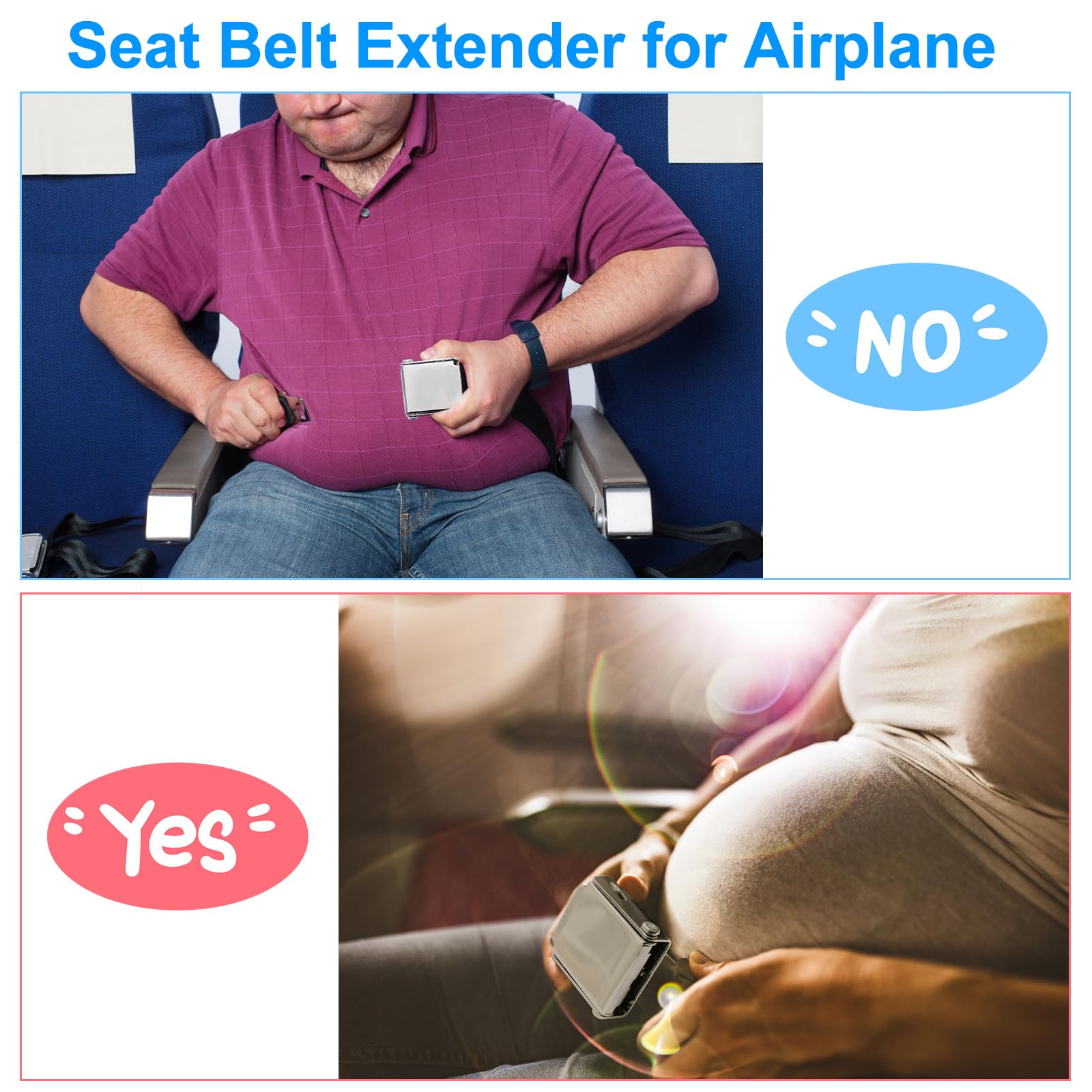 Snapklik.com : Coolrunner Air Travel Seat Belt Extender Strap For ...