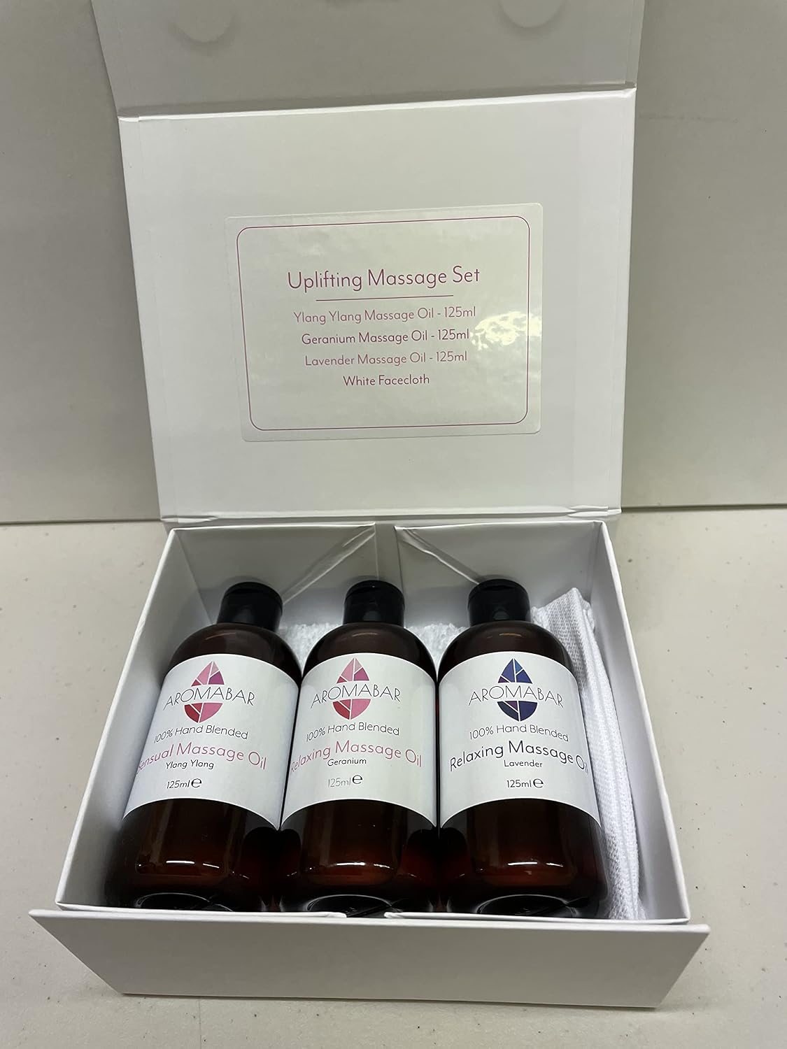 Relaxing, Sensual and Uplifting Massage Oil Gift Set (3 x 125ml) with ...