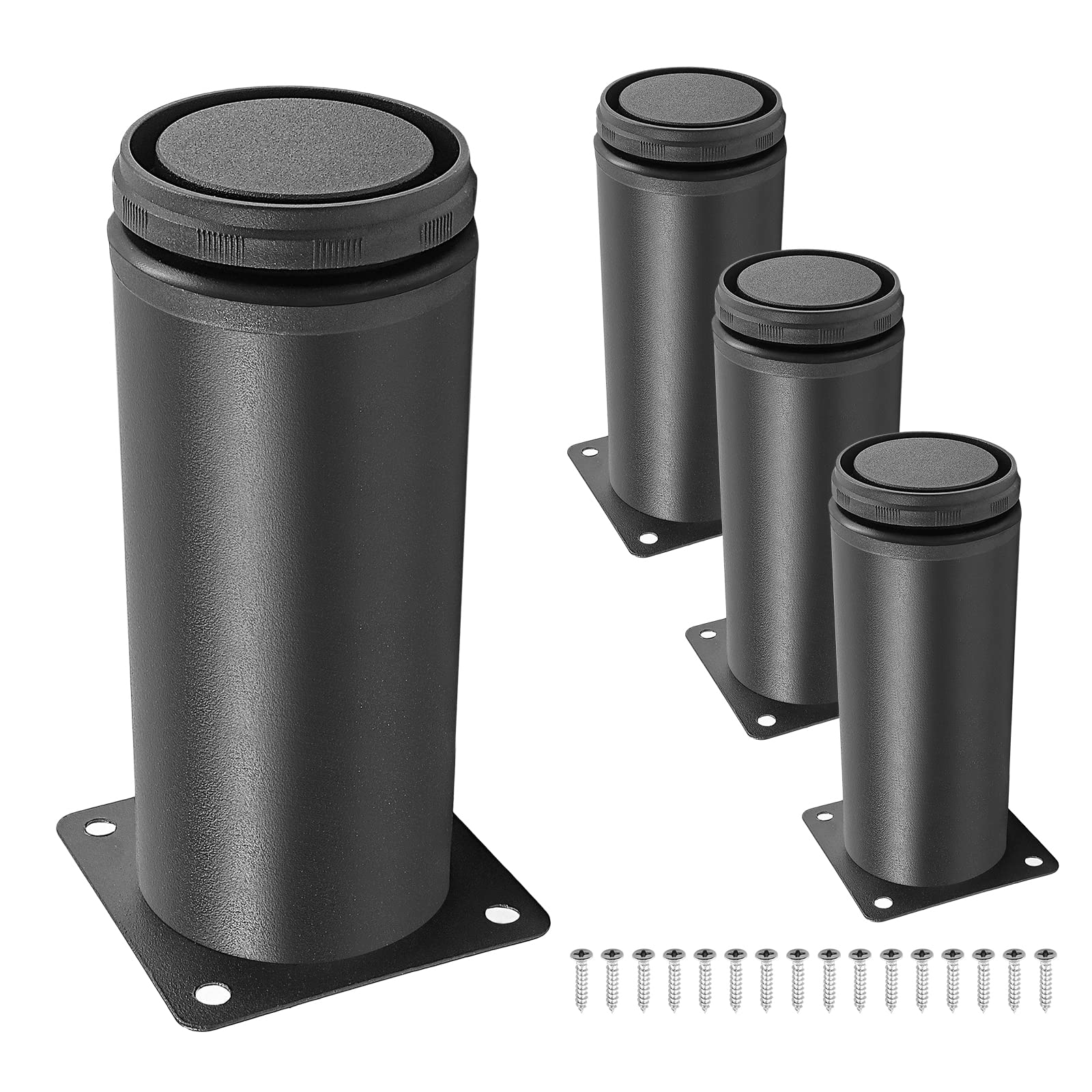 Amazon.com: suiwotin 4pcs 6 Inch (150mm) Stainless Steel Furniture Legs ...