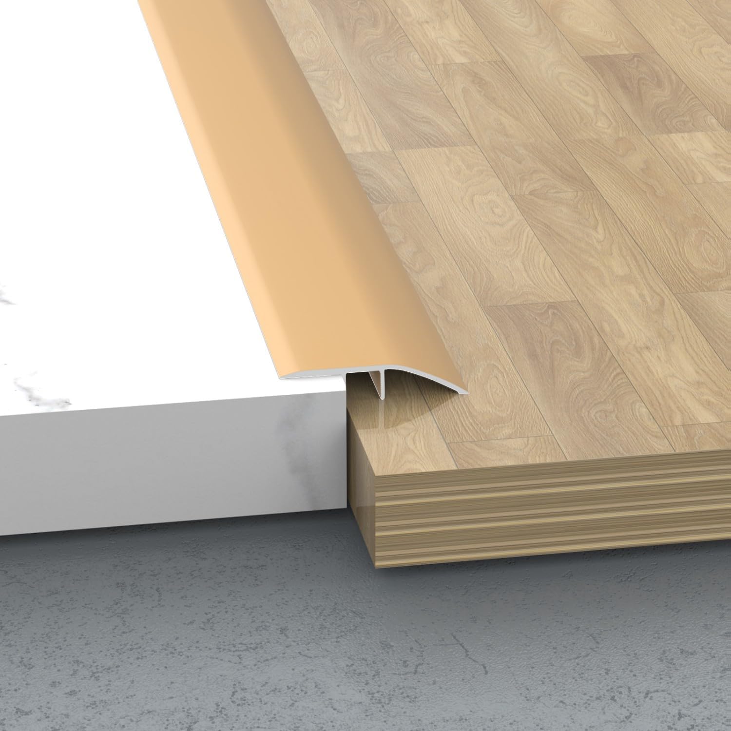 Buy Funmaypoon Aluminum Floor Transition Strip, Metal Thresholds for ...