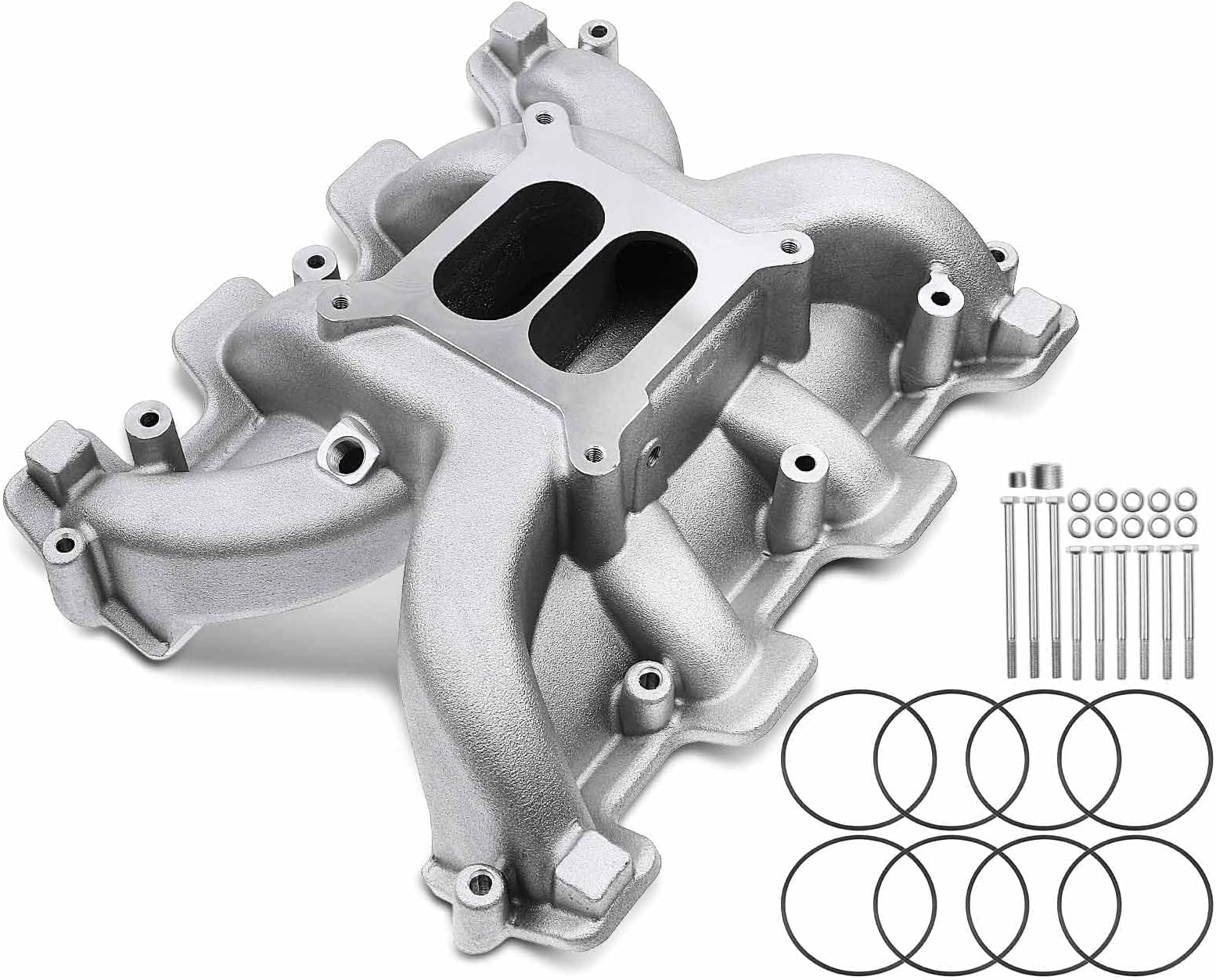Amazon.com: Uritue 300-130 Dual Plane Intake Manifold for GM LS1 LS2 ...