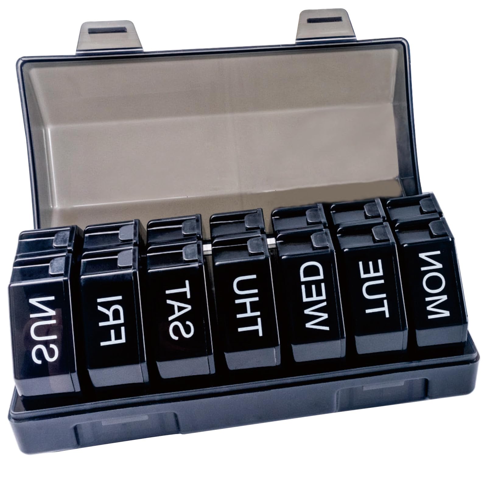 Amazon.com: Weekly Pill Organizer 4 Time a Day，Pill Dispensers， Pill ...