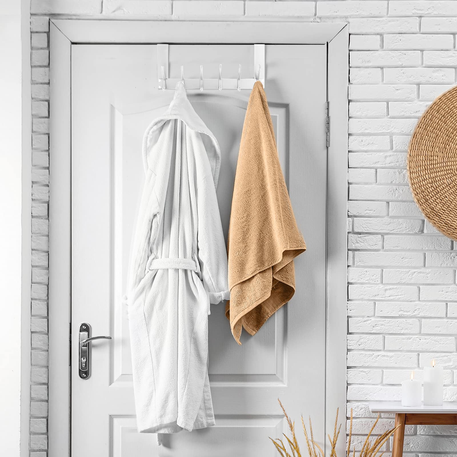 Snapklik.com : (2 Pack Foldable Over The Door Hooks, Heavy Duty Over ...