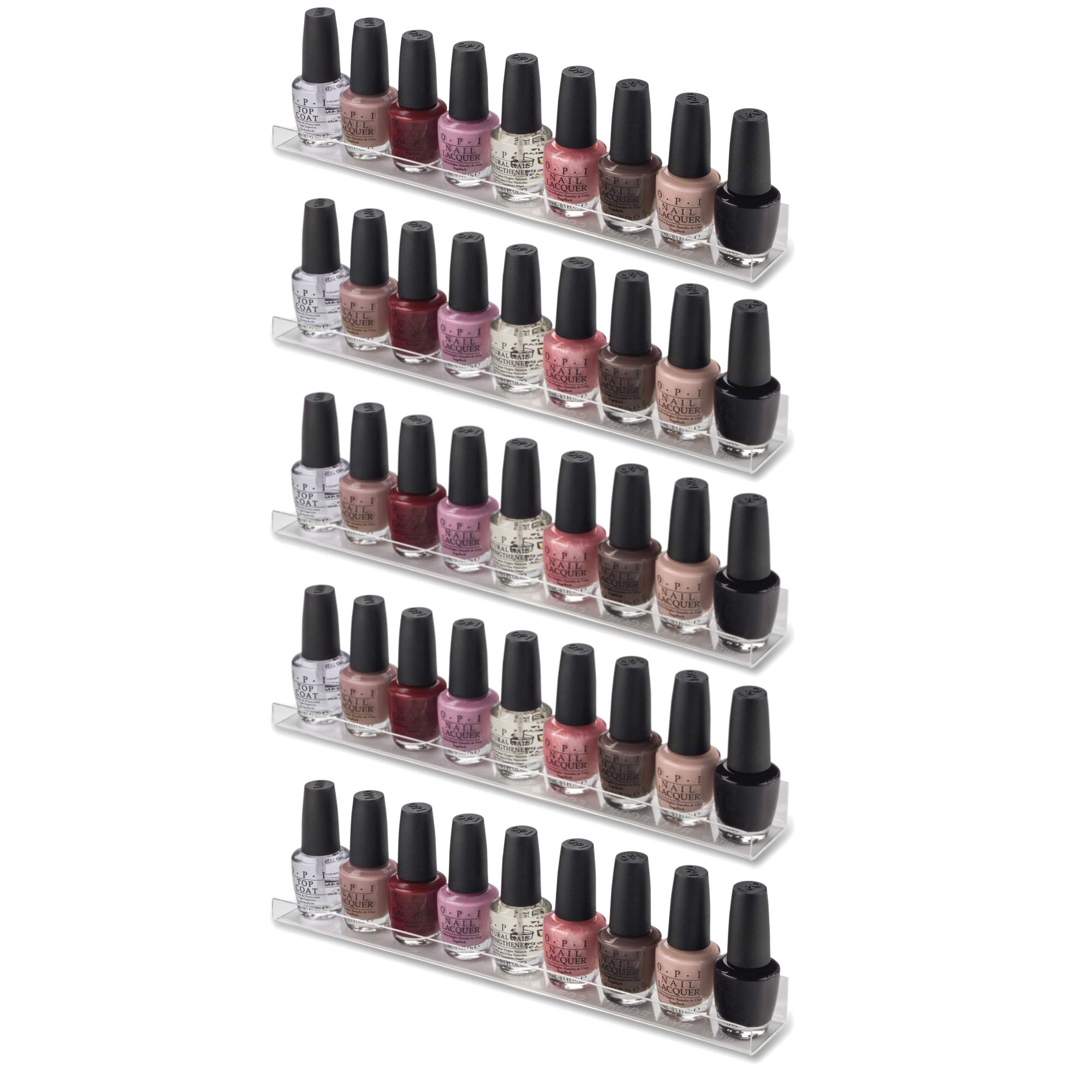 Amazon.com: BY ALEGORY Acrylic Makeup Wall Organizing Shelves Nail ...