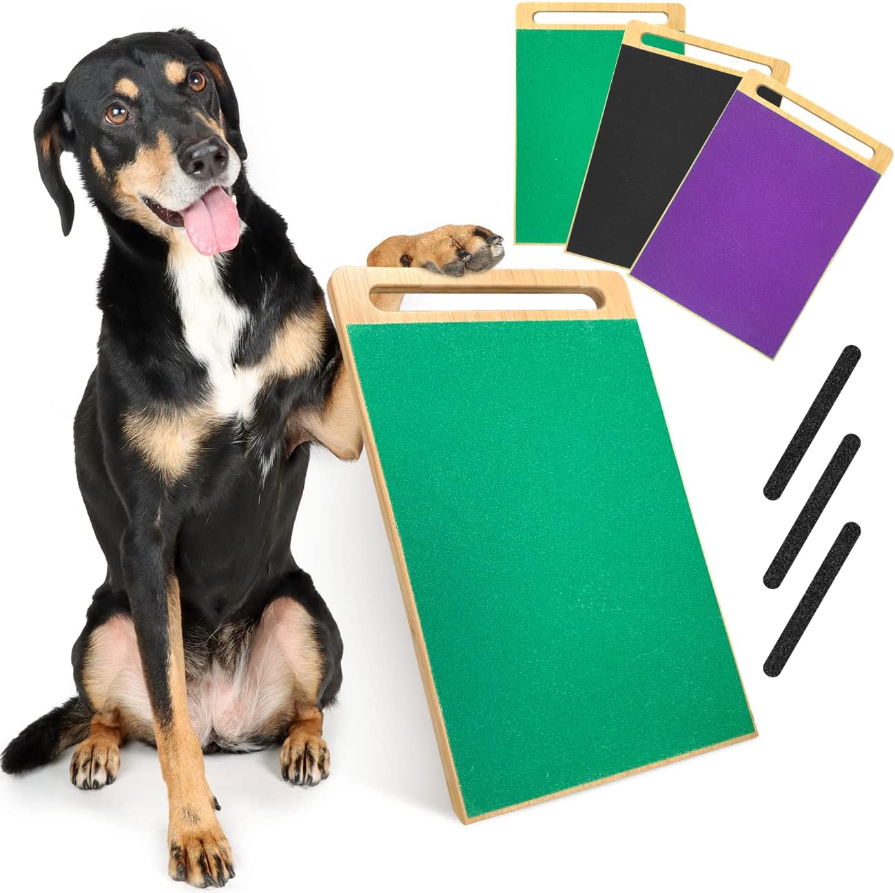 Amazon.com: Homerays Bamboo Dog Scratch Pad for Nails, Fear Free Nail ...