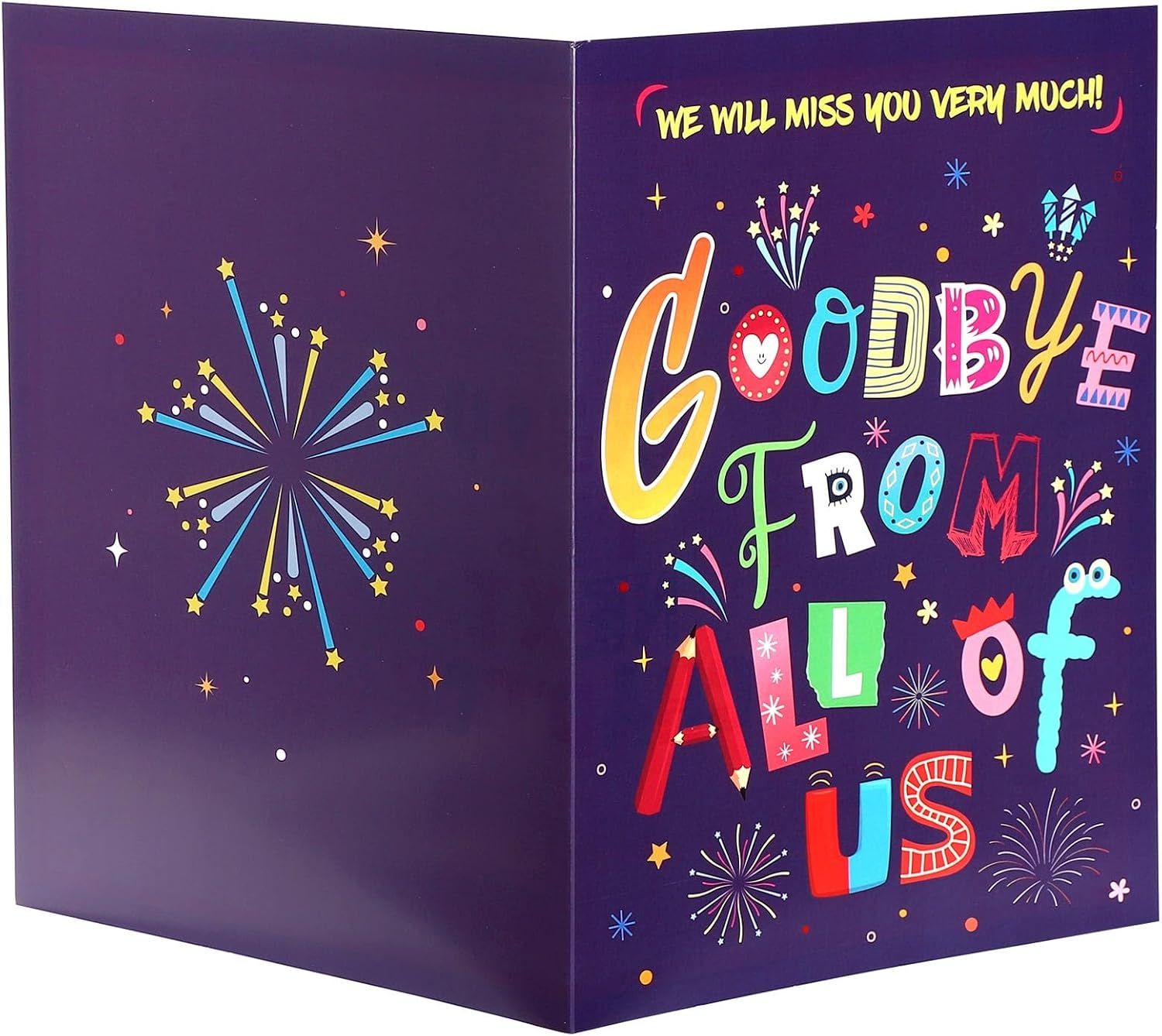 Retirement Greeting Card, 15.75x10.63 Inch Jumbo Greeting Card Farewell ...